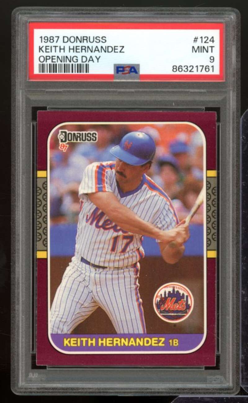 Keith Hernandez Card 1987 Donruss #124 PSA 9 - Walmart.com