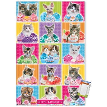 Keith Kimberlin - Puppies - Cupcakes Wall Poster, 22.375" x 34 ...
