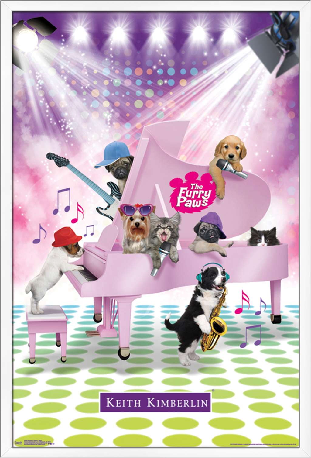 Keith Kimberlin - Puppies and Kittens Band Wall Poster, 22.375" x 34 ...