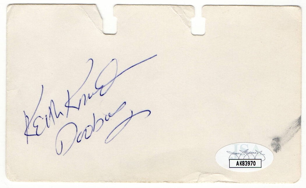 Keith Knudsen Signed Autographed Rolodex Card The Doobie Brothers JSA ...