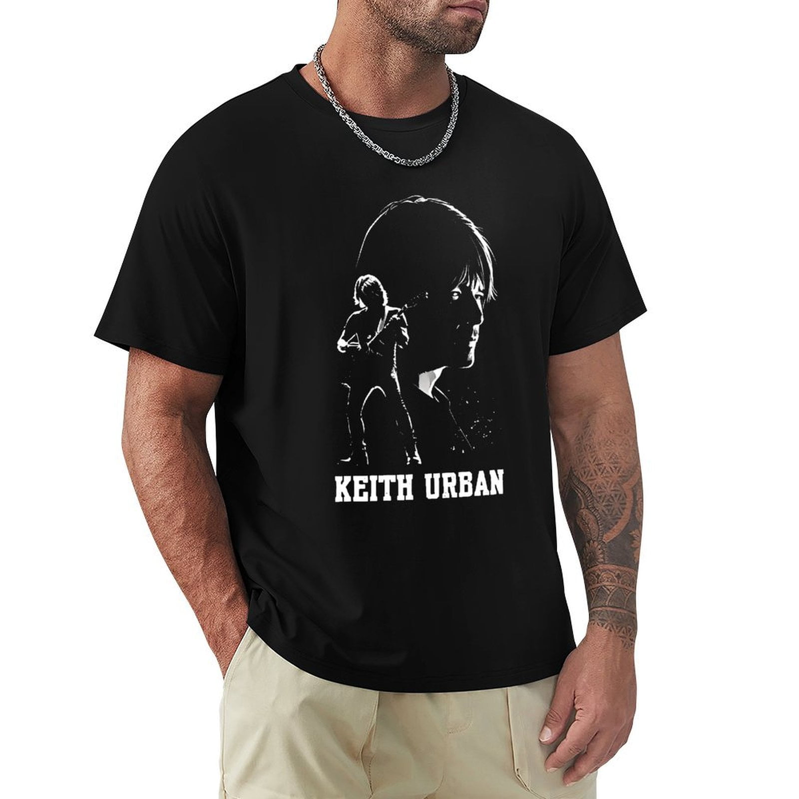 Keith Music Urban Zesty Men's Classic Short Sleeve T-Shirts Black M ...
