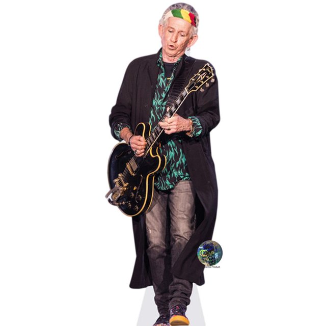 Keith Richards (Guitar) Mini Cardboard Cutout Standee - Walmart ...