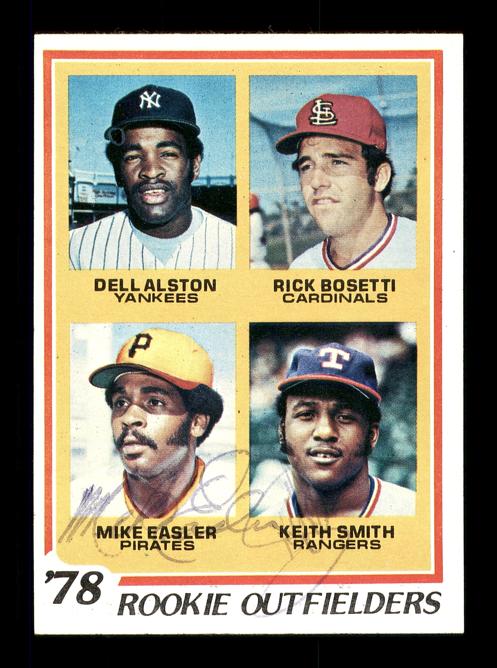 Keith Smith & Mike Easler Autographed 1978 Topps Rookie Card #710 SKU ...