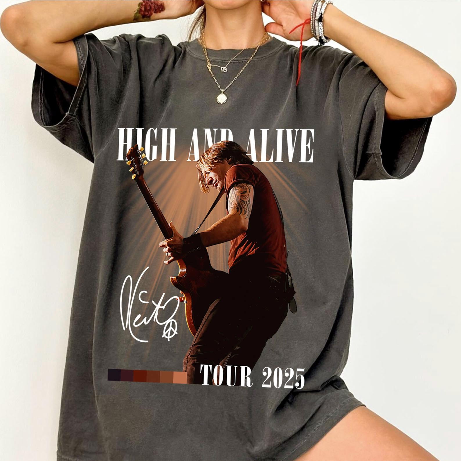 Keith Urban High and Alive Tour 2025 Shirt, Music Concert 2025 Graphic ...