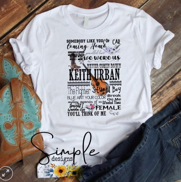 Keith Urban t Shirt,, father day. graphic - HOT,, anniversary//art ...