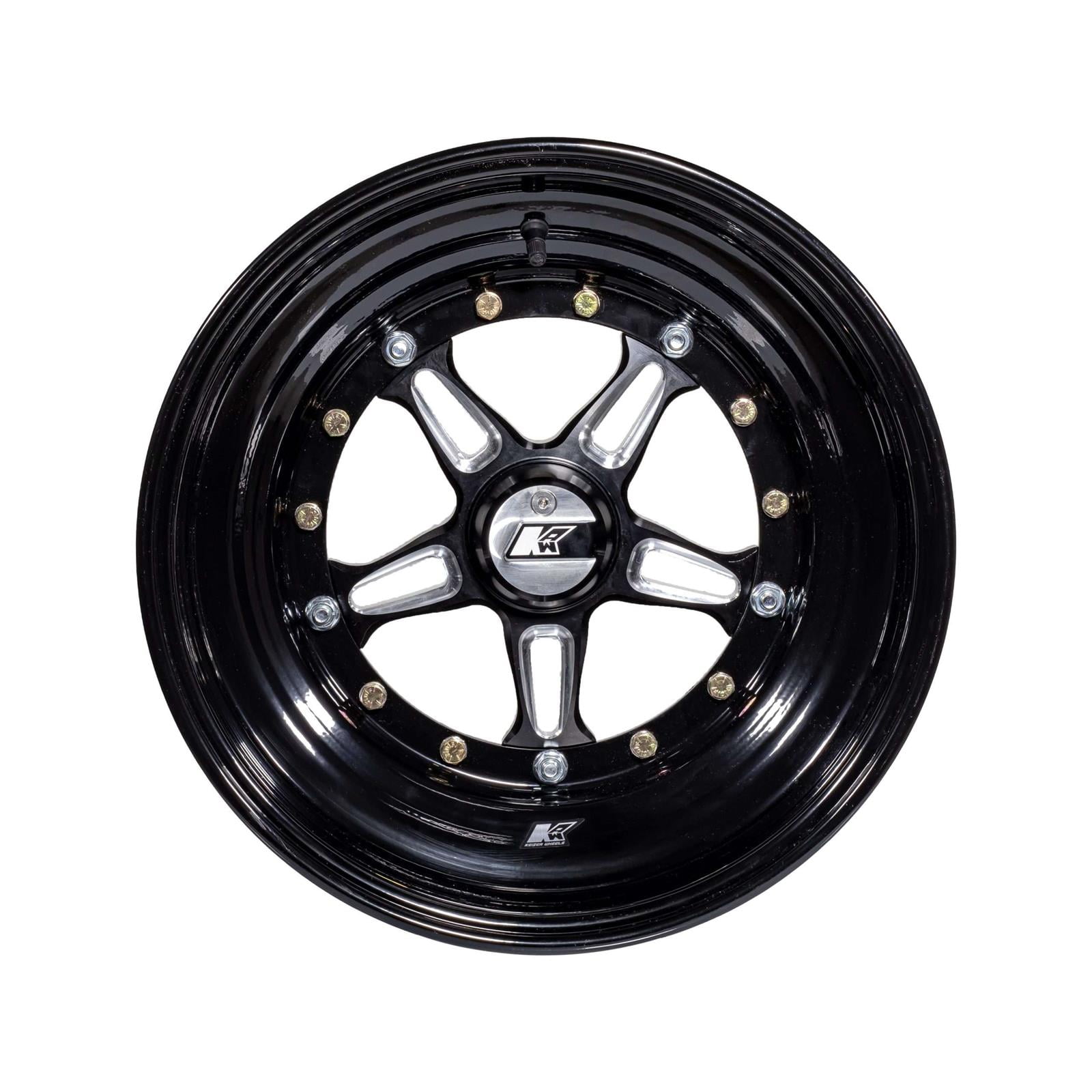 Keizer 1384BCB 13x8 Direct Mount Wheel, Black, 4 Inch Offset - Walmart.com