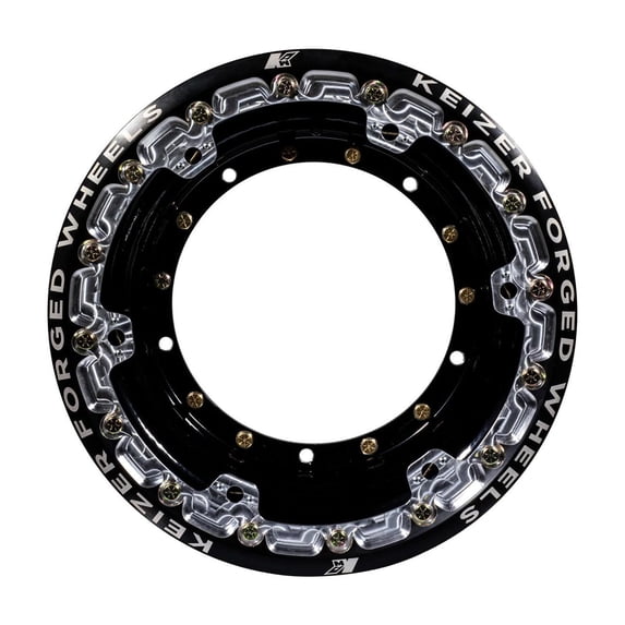 Keizer 1584BCFBLTB 15x8 Direct Mount Beadlock Wheel, 3 Off, Black ...