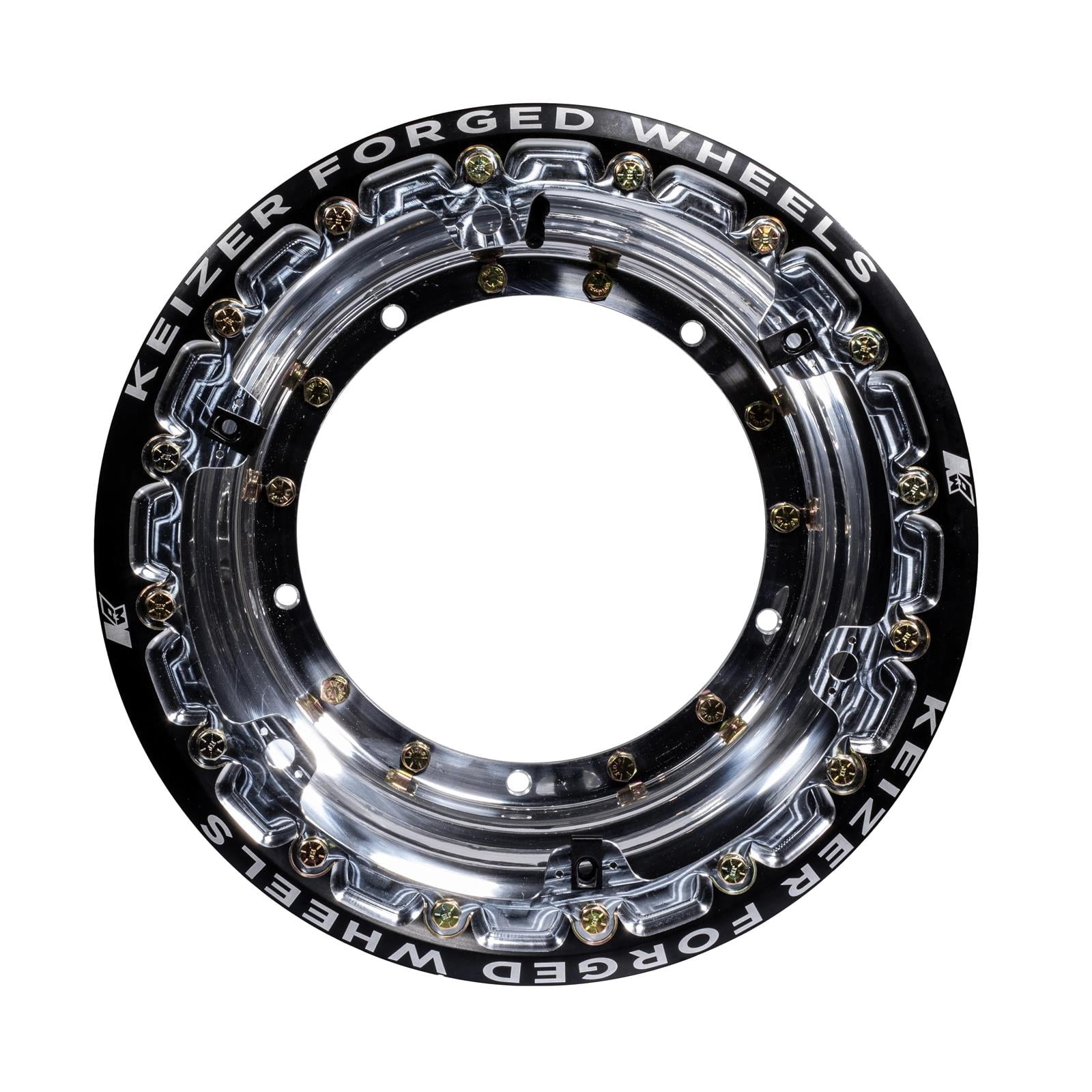 Keizer 1585BCFBLT 15x8 Direct Mount Beadlock Wheel, 4 Inch Offset ...