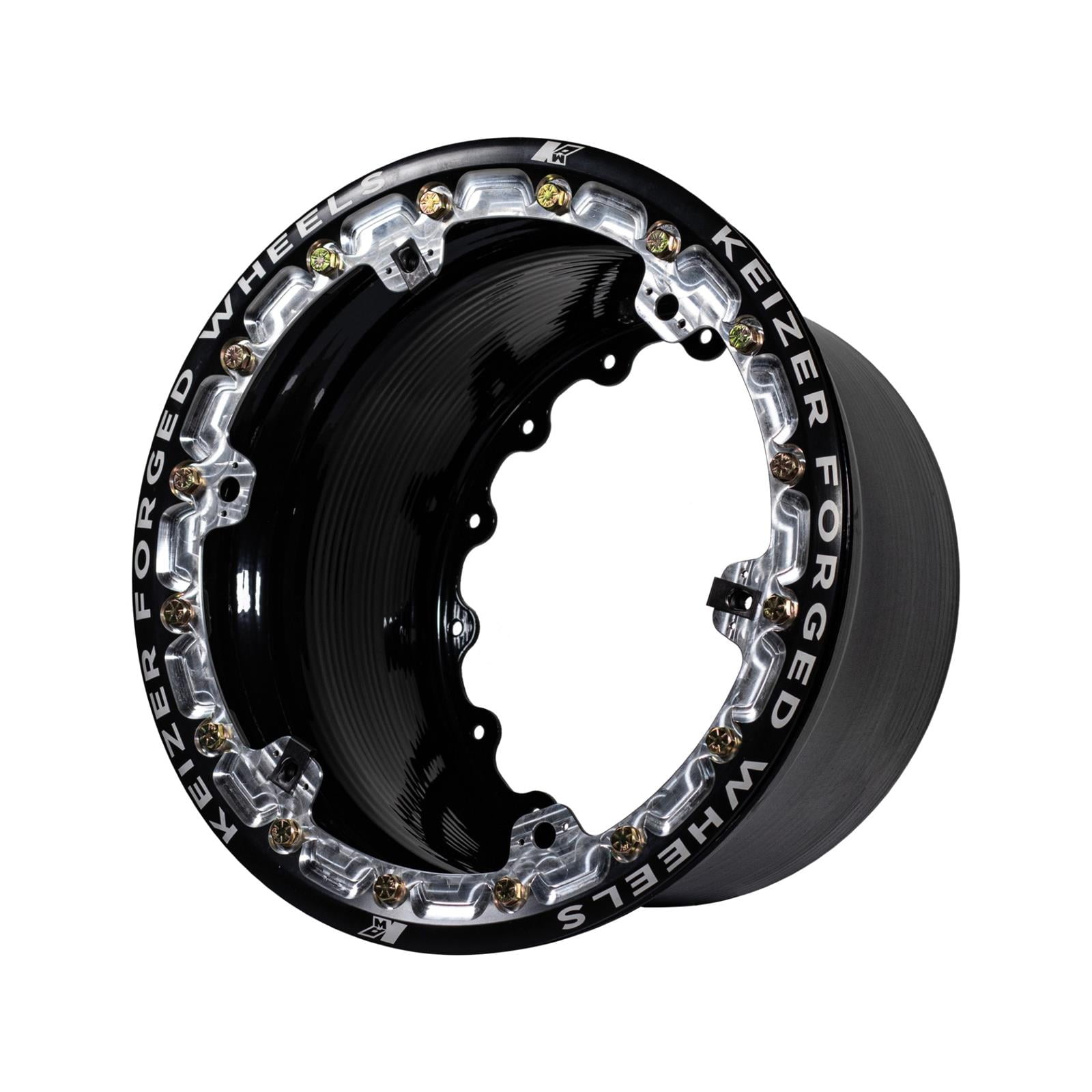 Keizer 1585BCFBLTB 15x8 Direct Mount Beadlock Wheel, 4 Off, Black ...
