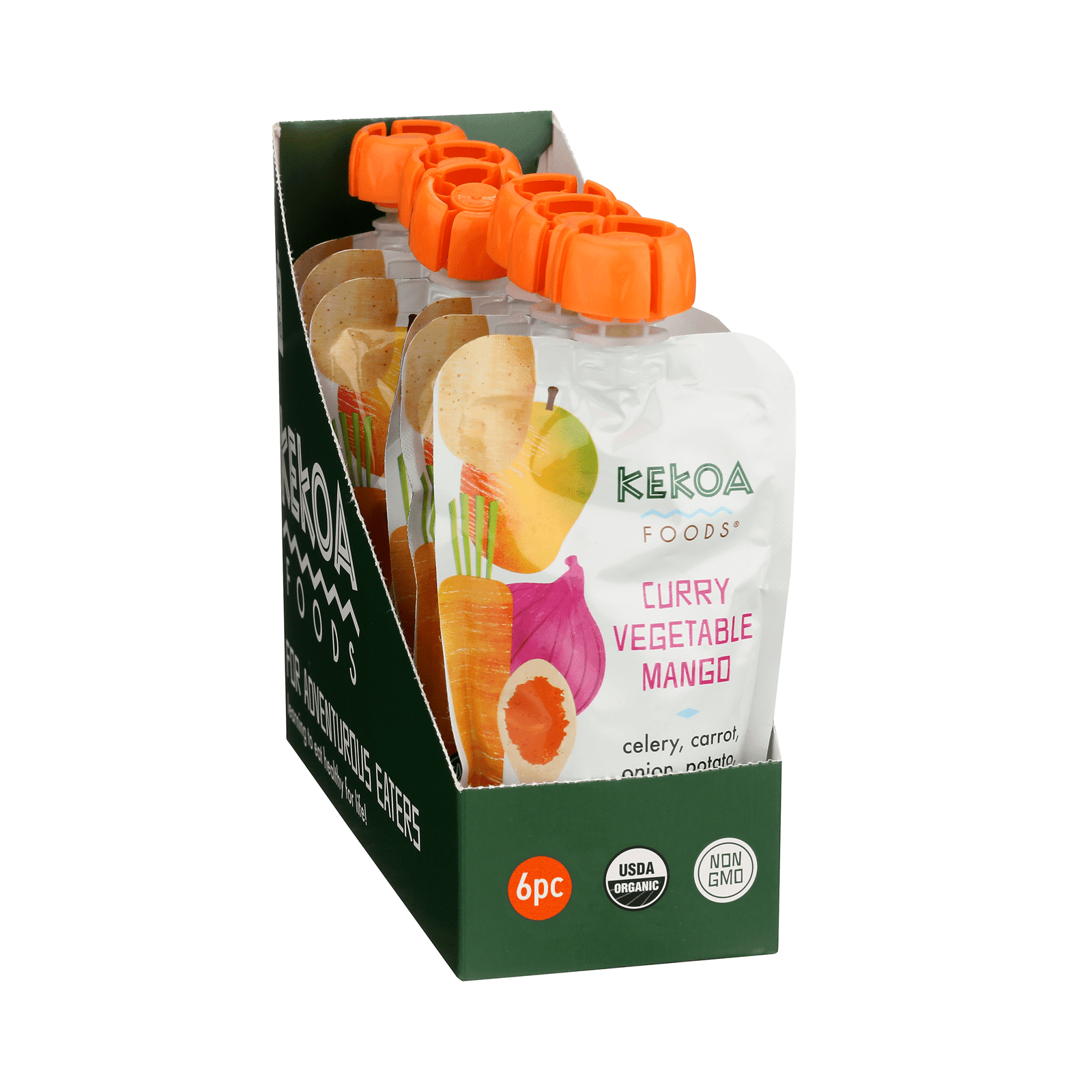 Kekoa Foods, Organic Baby Food, Curry Vegetable Mango Puree Flavor, 3.5 ...