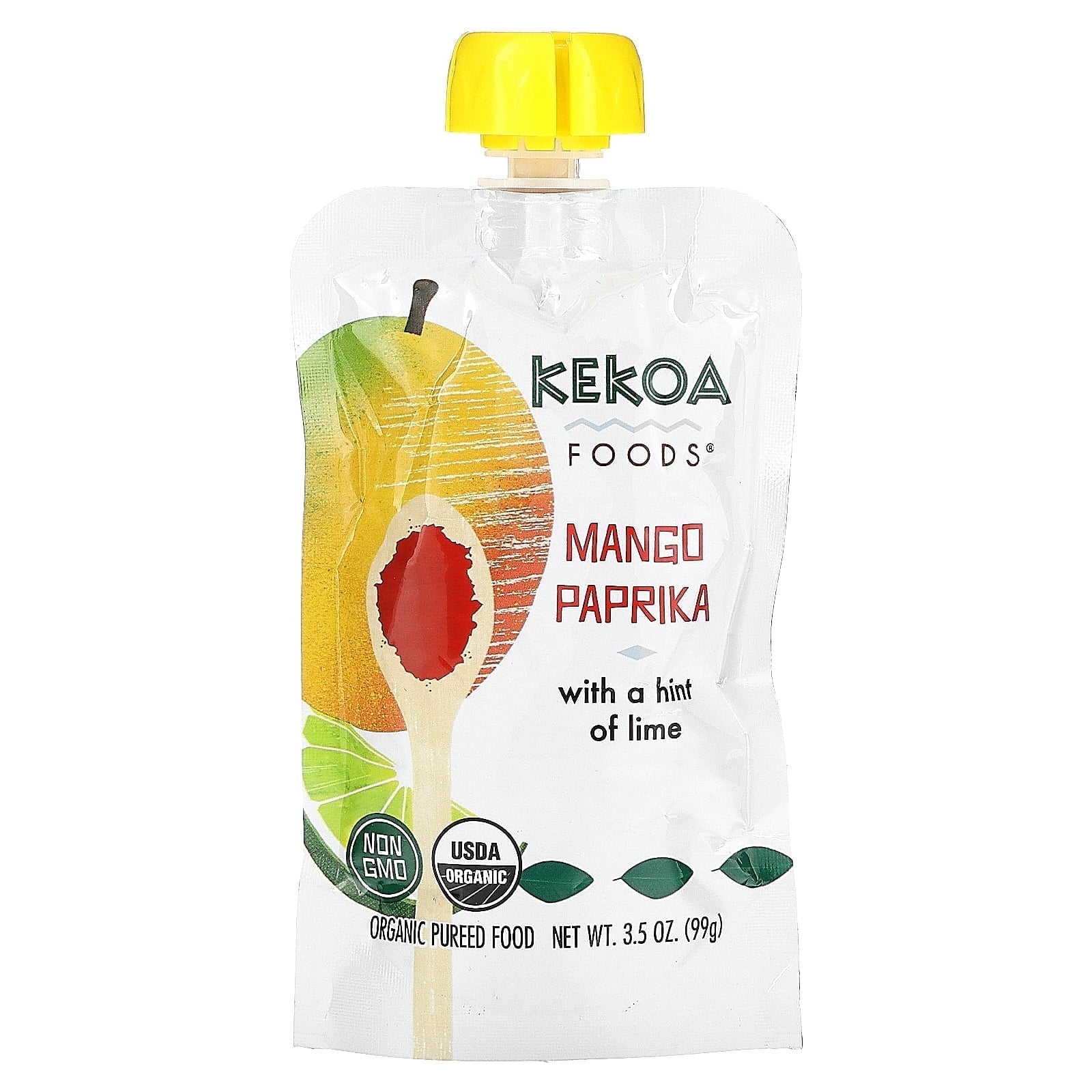 Kekoa Foods, Organic Baby Food, Mango Paprika Puree Flavor, 3.5 ounce ...