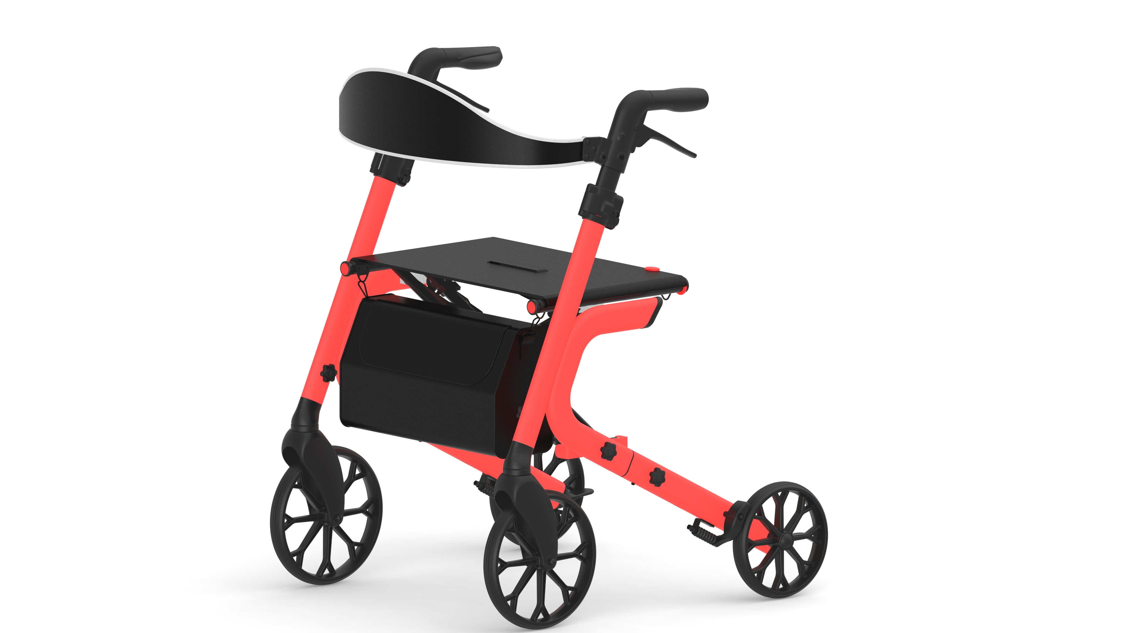 Kekoy Foldable Rollator Walkers for Seniors with Seat, 500 lb Capacity ...
