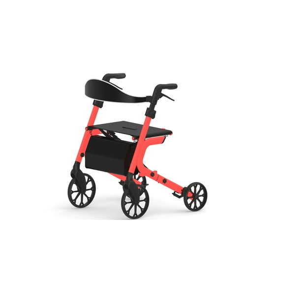 Kekoy Foldable Rollator Walkers for Seniors with Seat, 500 lb Capacity ...