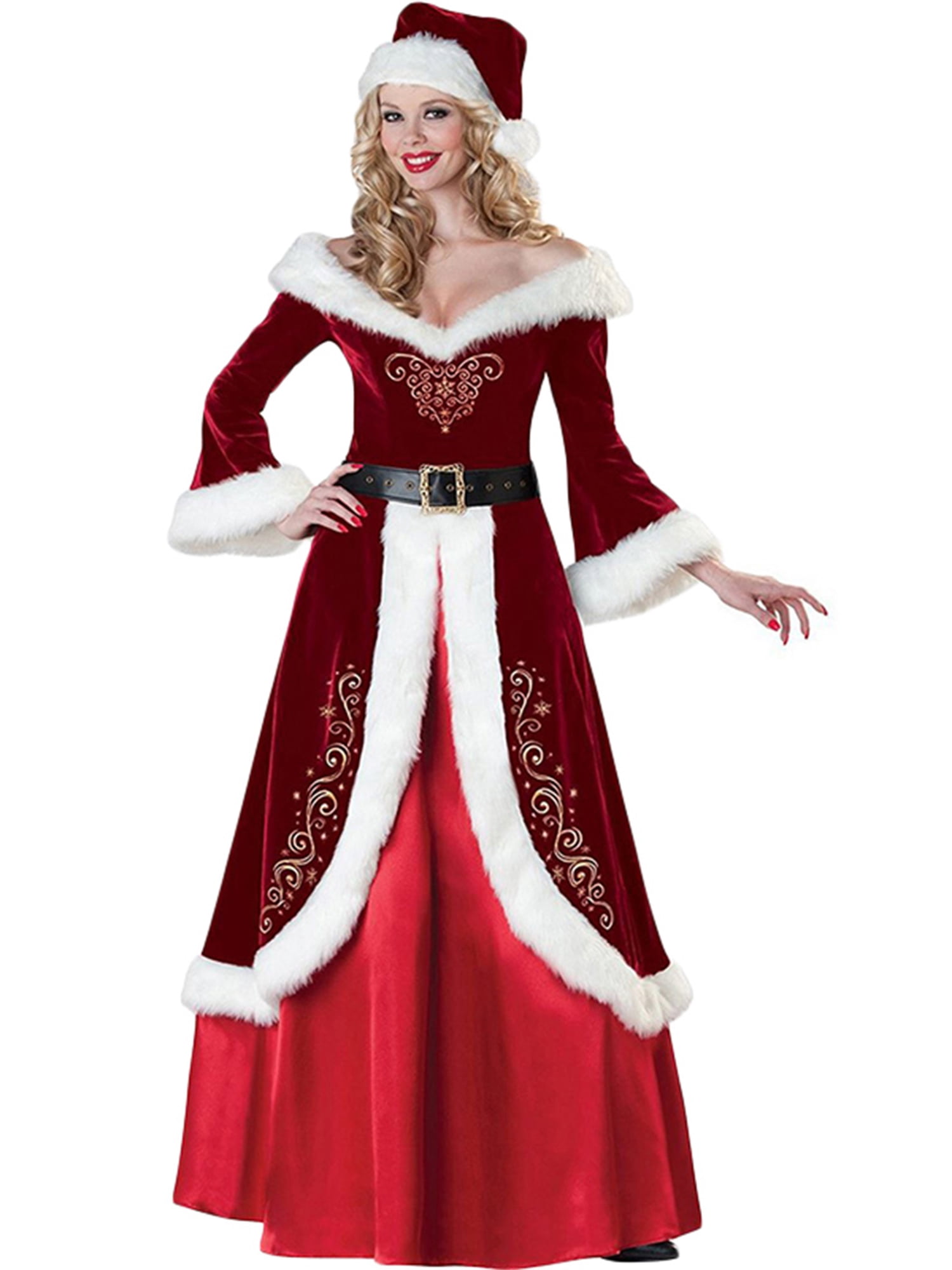 KelaJuan Adult Christmas Costume Santa Princess Cosplay Outfit for Men ...