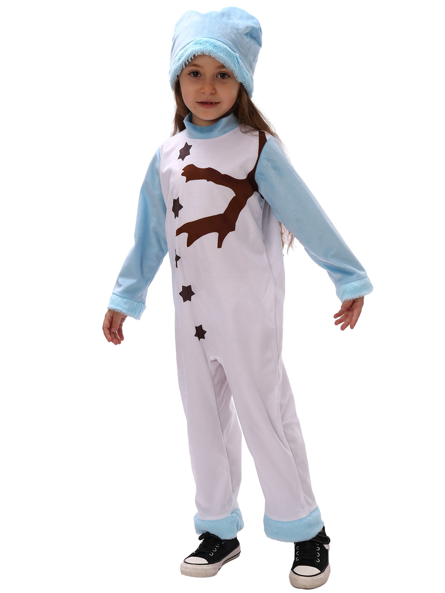 KelaJuan Kids Christmas Snowman Costume Long Sleeve Cosplay Jumpsuit ...