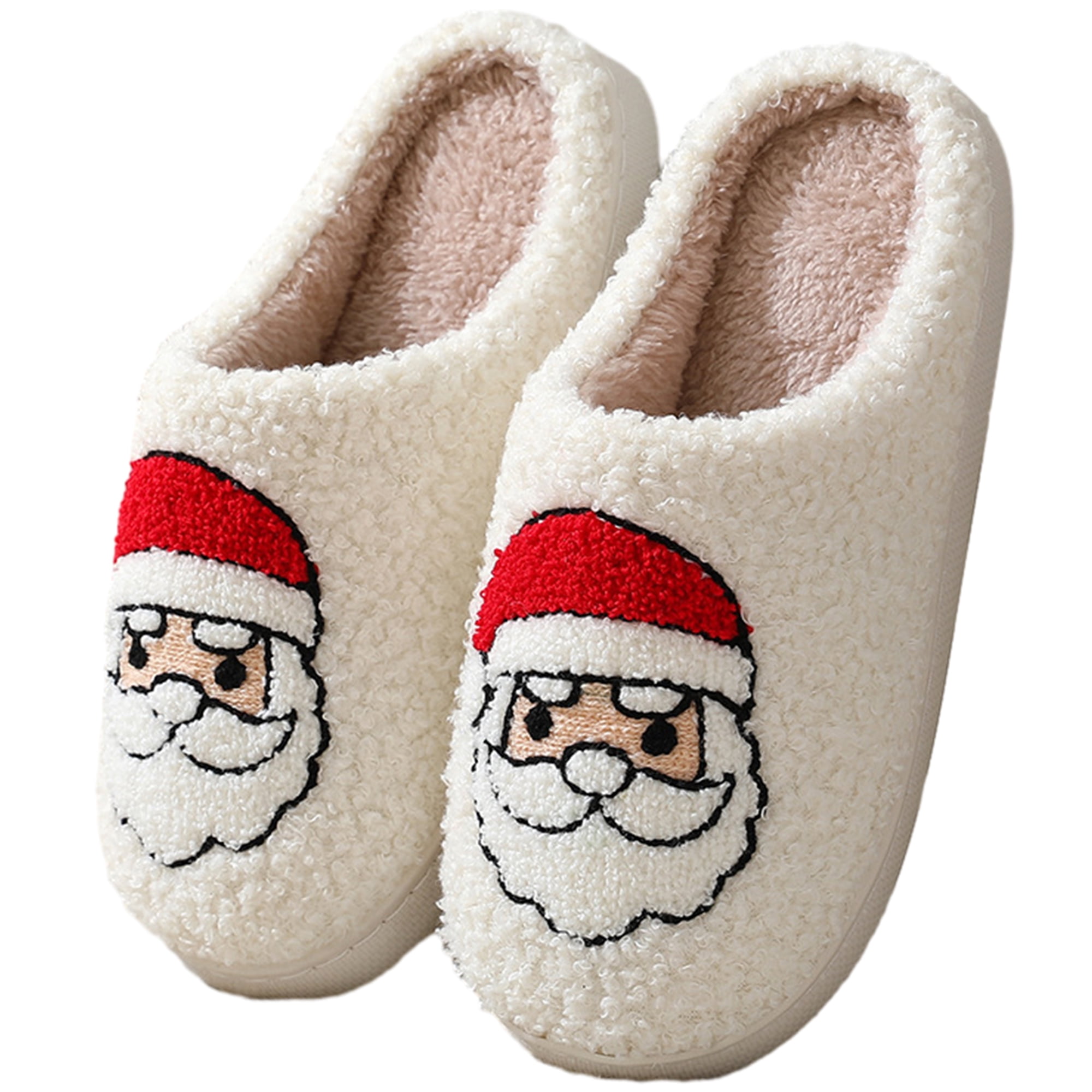 KelaJuan Women Men Christmas Slippers Cute Santa Elk Gingerbread Man ...
