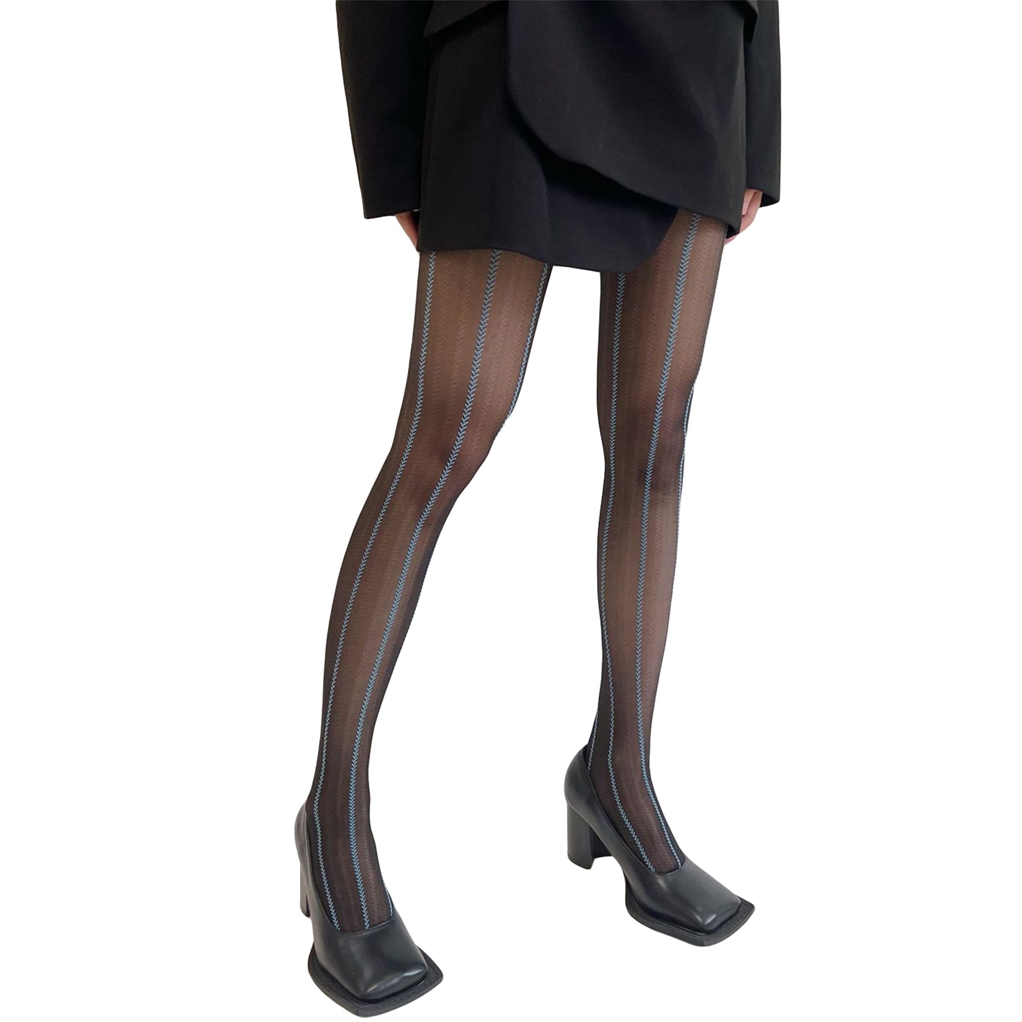 KelaJuan Women Sheer Stocking Leggings Wheat Jacquard Tights Pantyhose ...