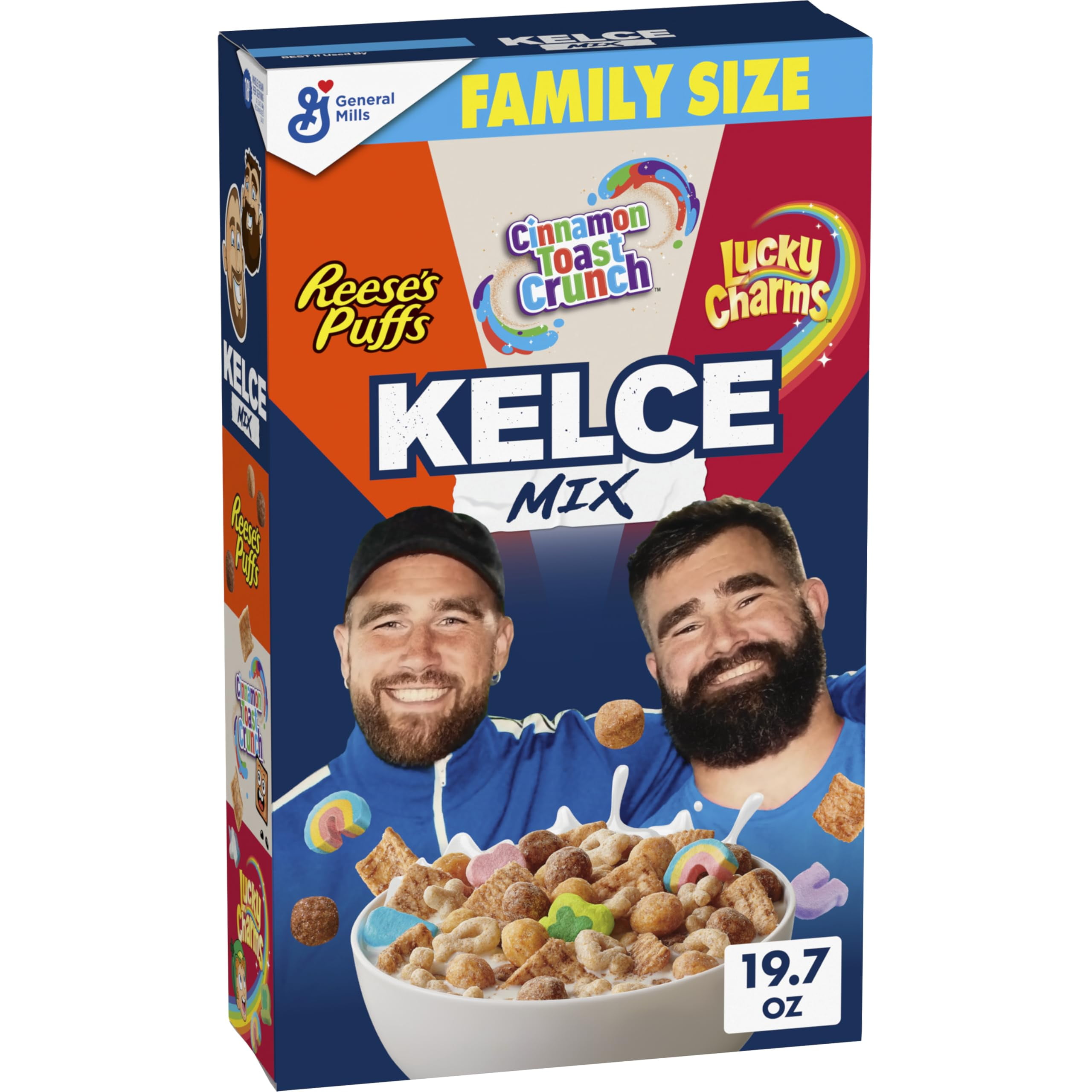 Kelce Mix Breakfast Cereal, YPF5 REESE'S PUFFS, Cinnamon Toast Crunch ...