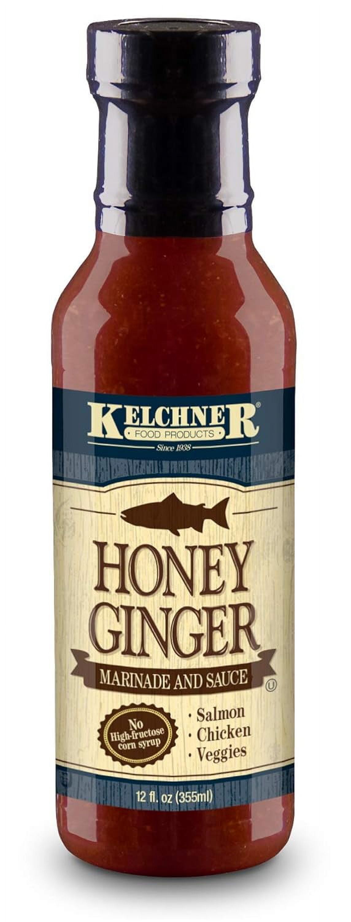 Kelchner Food Products Honey Ginger Marinade and Sauce 12 fl oz ...