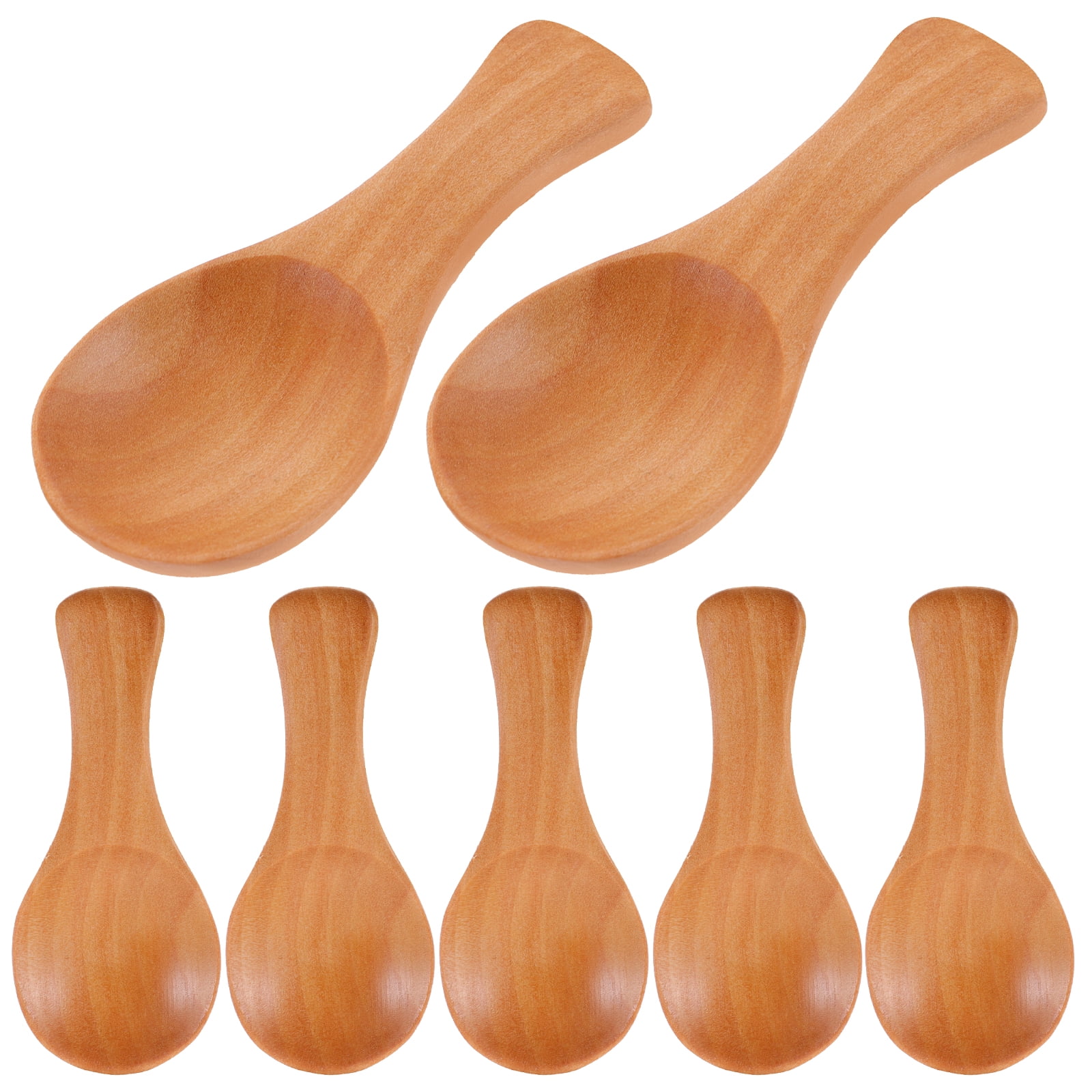 Kelingqi 10pcs Mini Wooden Spoons Wooden Ice Cream Scoop Wood Spoon for ...