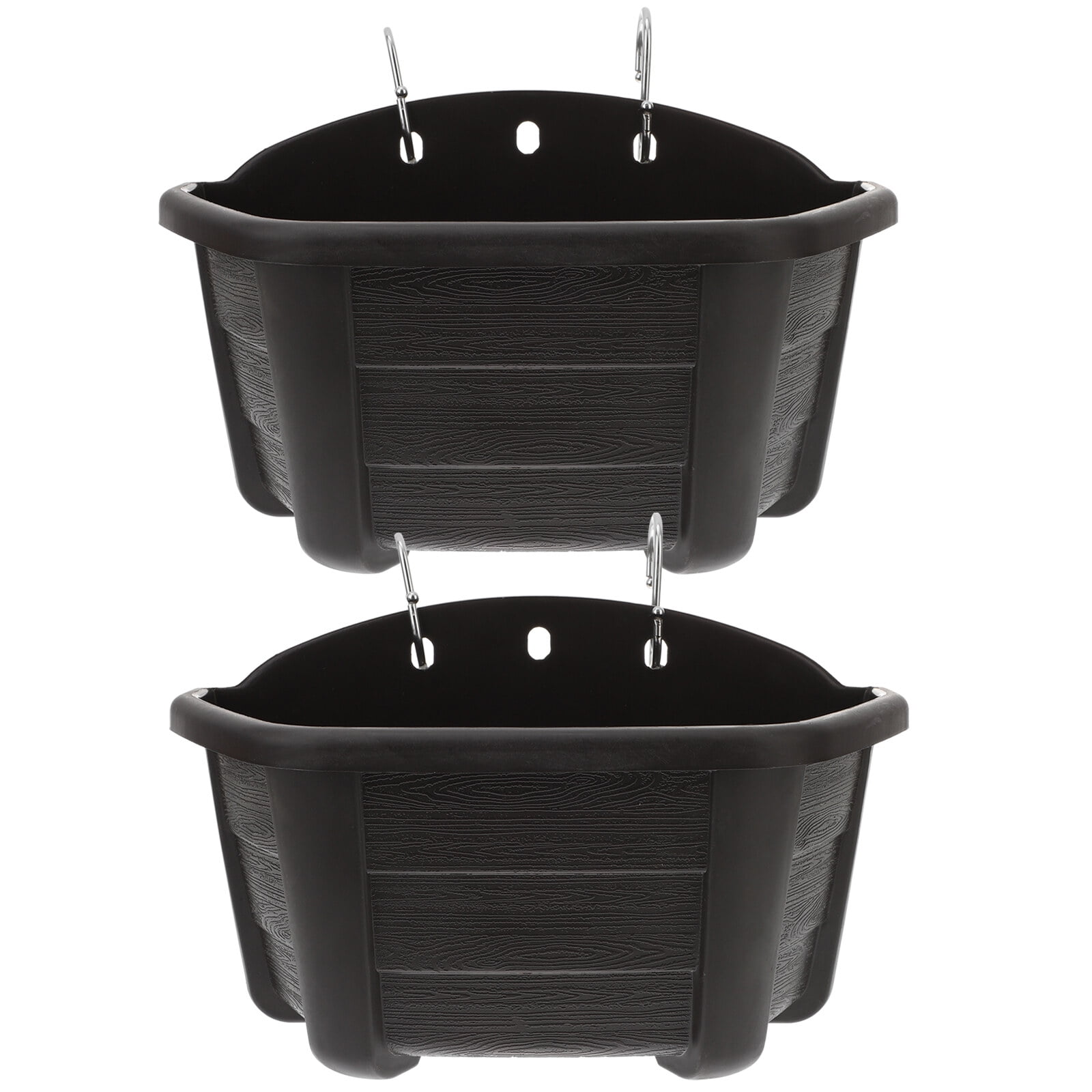 Kelingqi 2 Sets Hanging Flower Pot Wall Hanging Flower Bucket Flowerpot ...