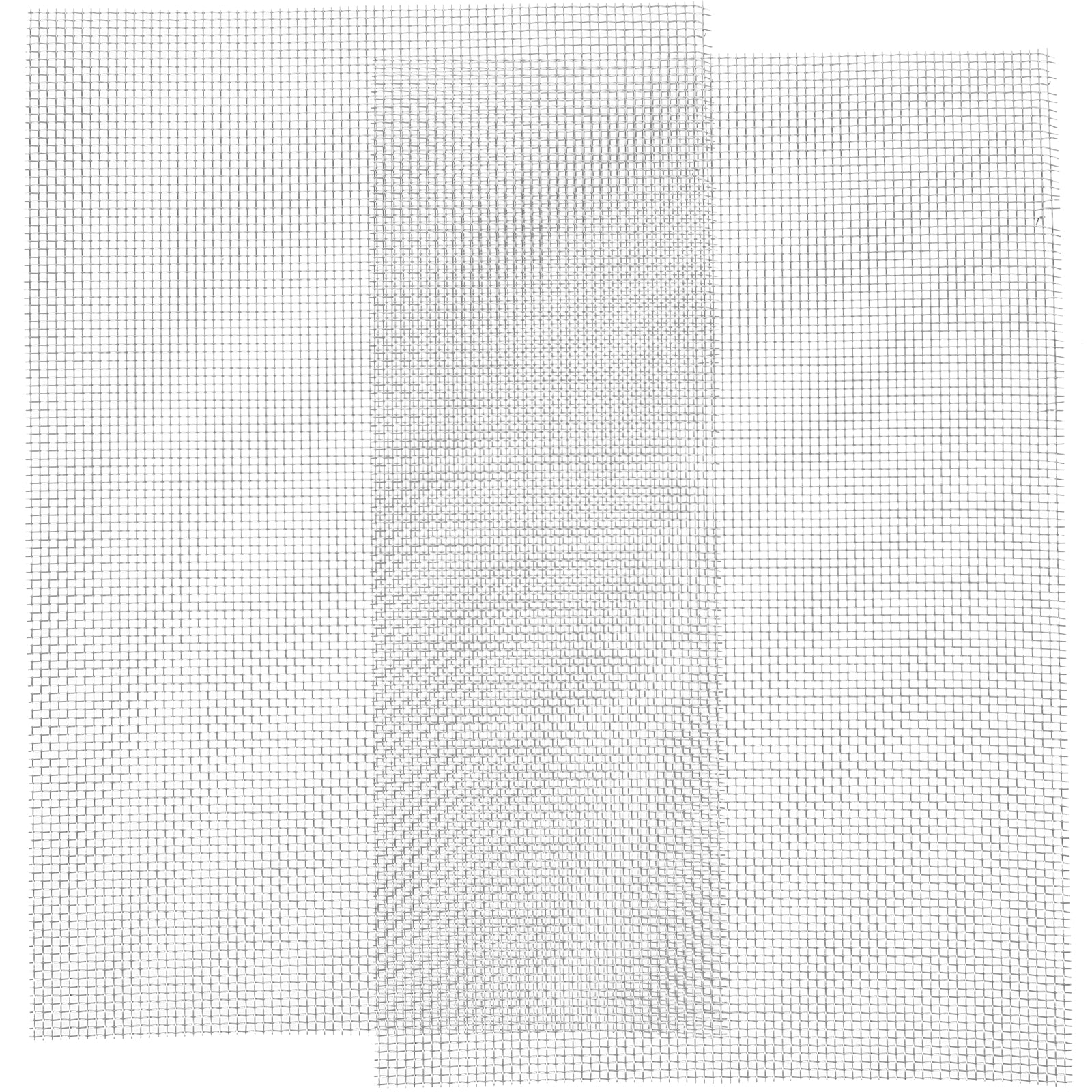Kelingqi 2 pcs Stainless Steel Wire Mesh Metal Wire Mesh DIY Wire Mesh ...