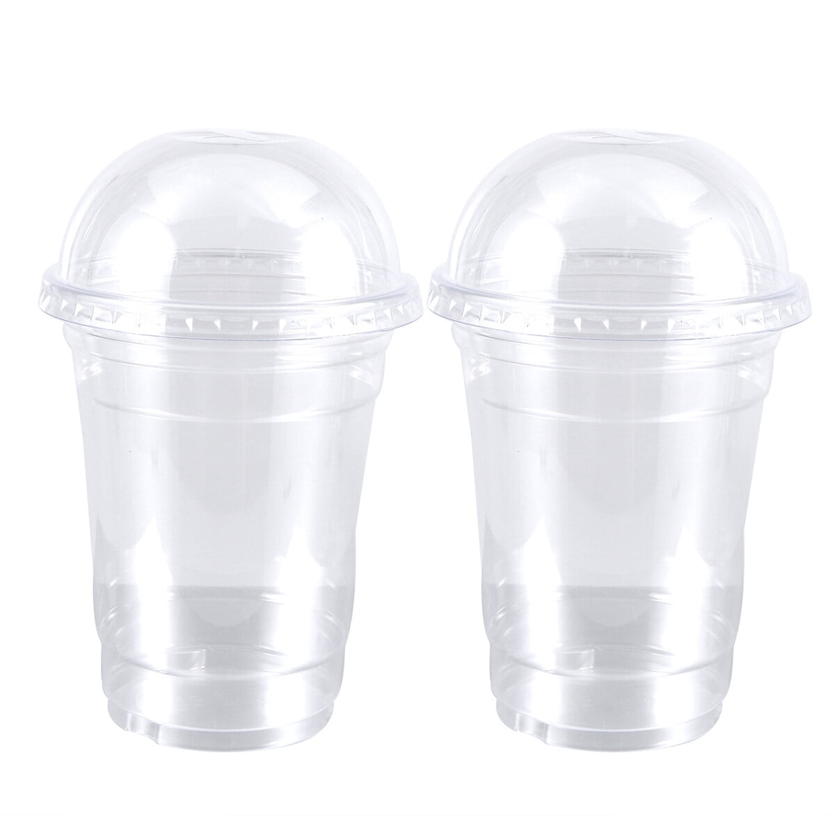 20pcs Disposable Transparent Plastic Cups for Juice Cold Drinks with ...