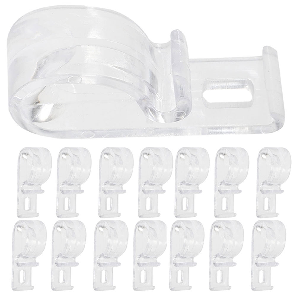 HEMOTON Transparent POM Curtain Hooks for Home Use Lightweight and ...