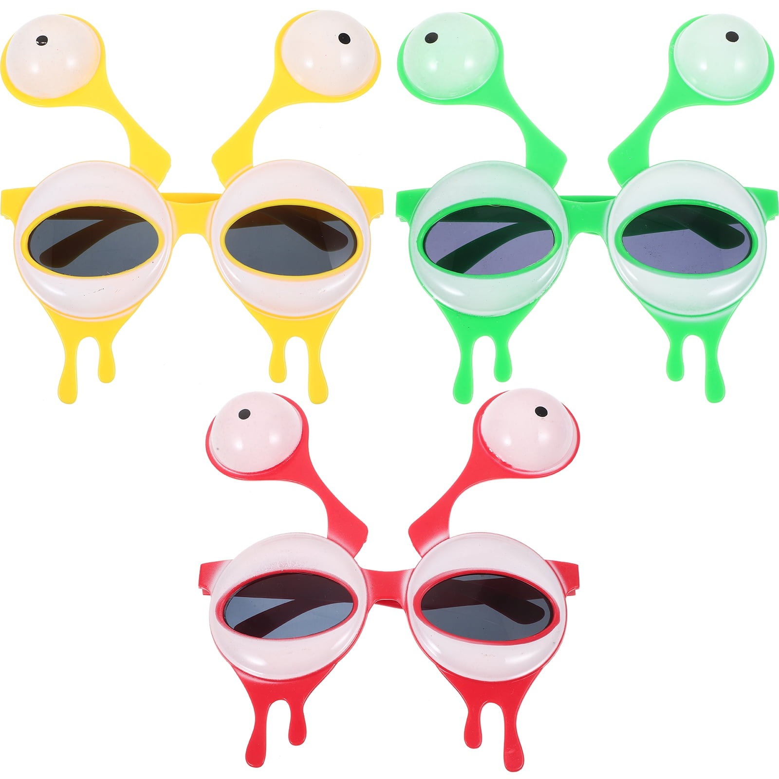Kelingqi 3pcs Funny Alien Eyeglasses Novelty Glasses Alien Party Photo ...