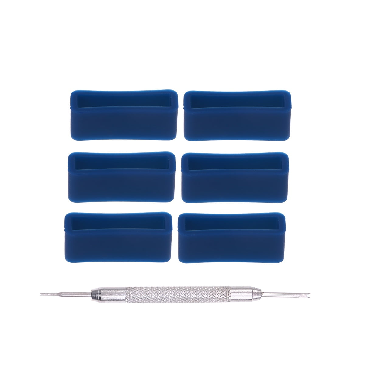 Kelingqi 6 PCS 20mm Replacement Silicone Watch Band Strap Loops with ...