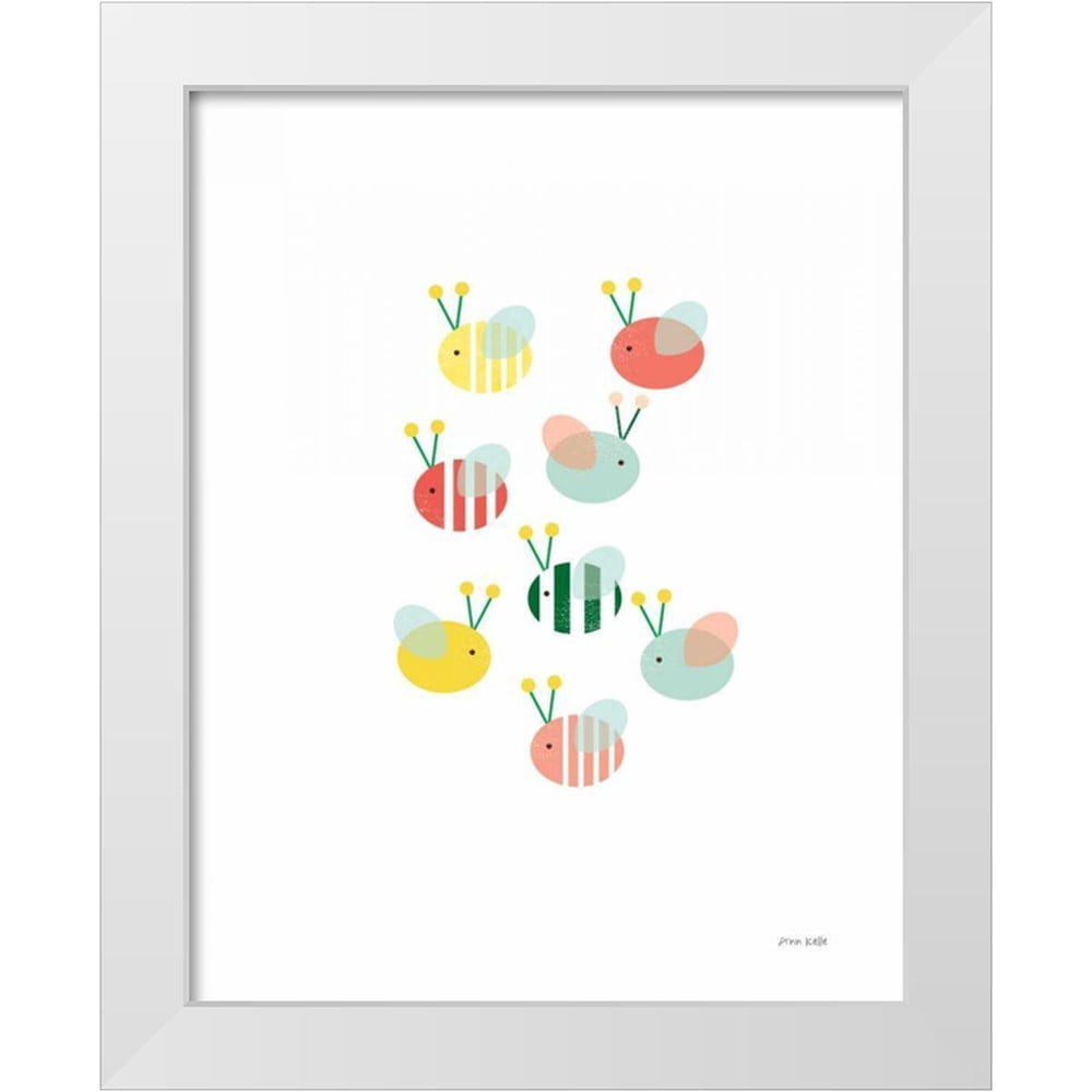 Kelle, Ann 12x14 White Modern Wood Framed Museum Art Print Titled ...