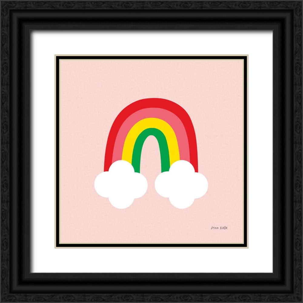 Kelle, Ann 26x26 Black Ornate Wood Framed with Double Matting Museum ...