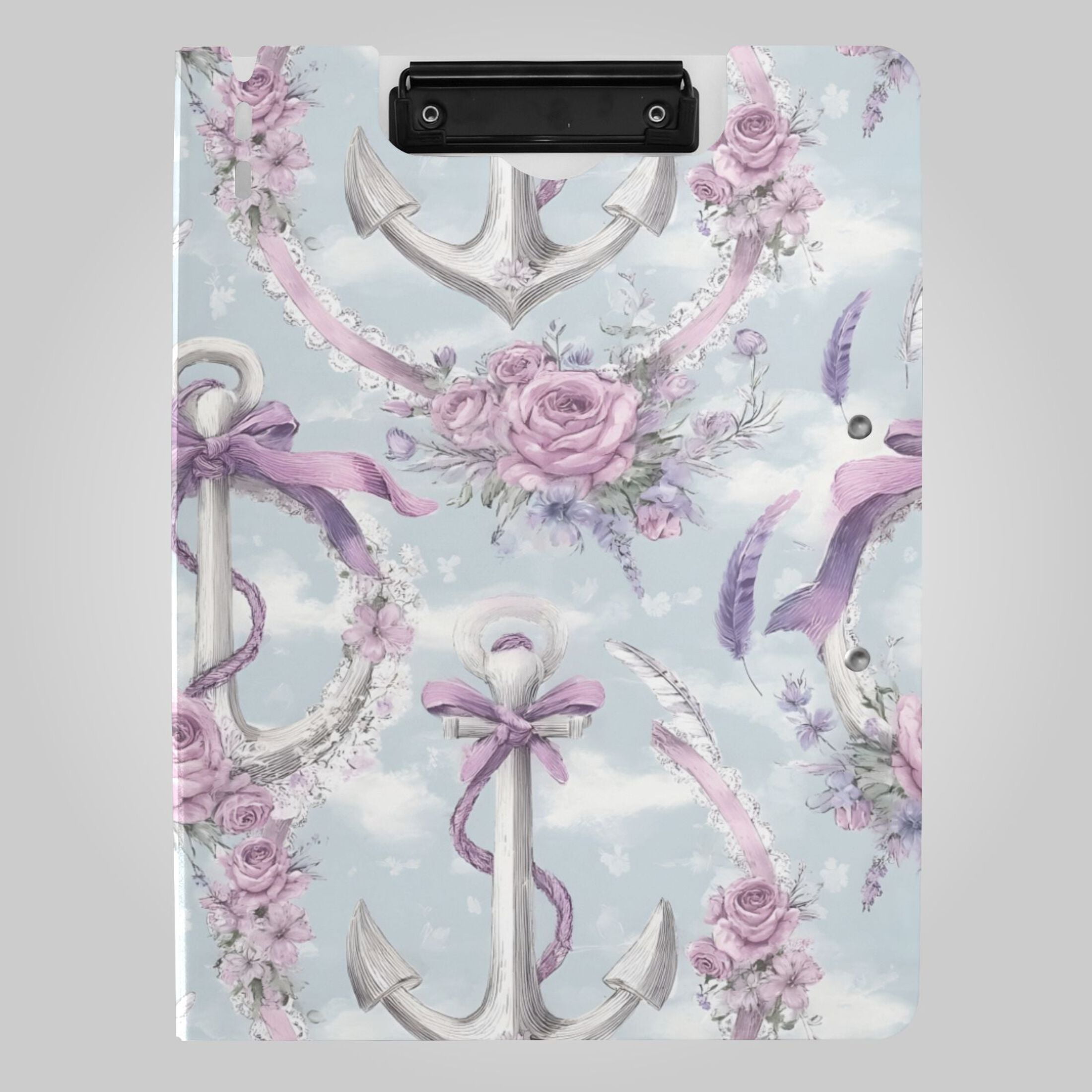 Kellegs with Bows Roses Valentine Foldable Binder Folder Clipboard with ...