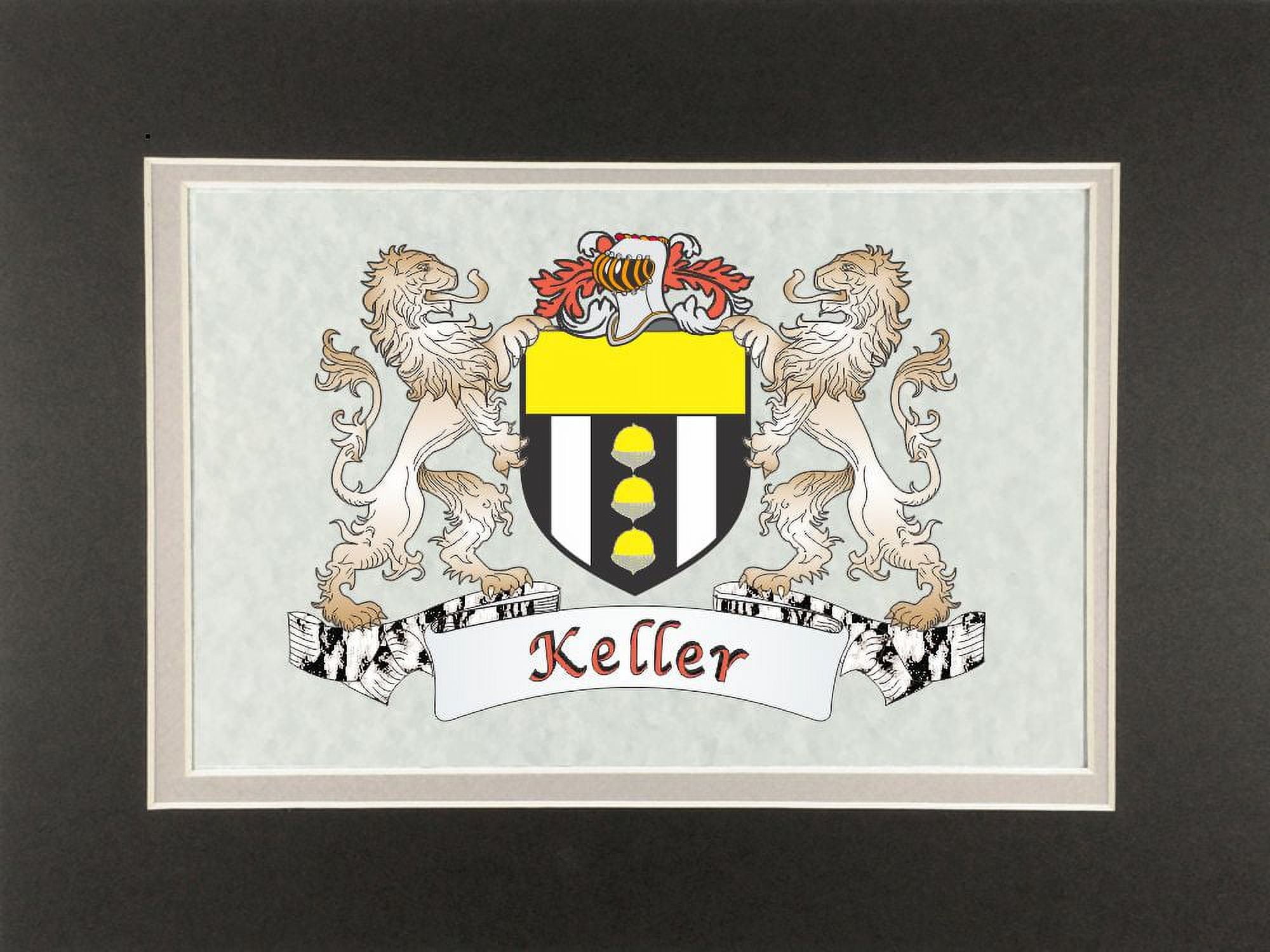 Keller Irish Coat of Arms Print - Frameable 9" x 12" - Walmart.com