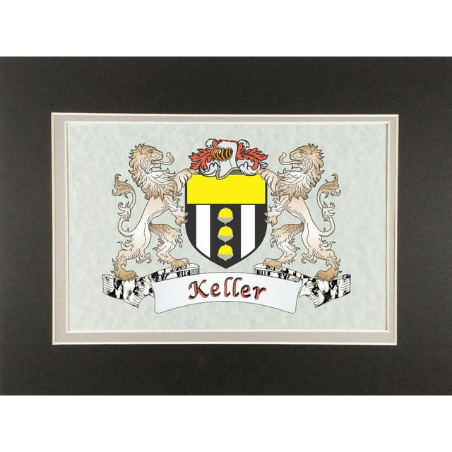 Keller Irish Coat of Arms Print - Frameable 9" x 12" - Walmart.com