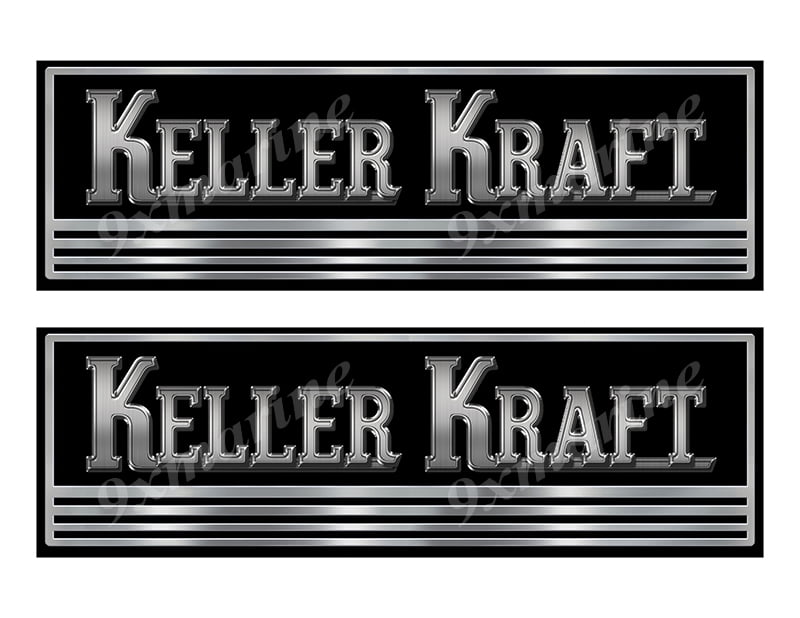 Keller Kraft boat Custom Stickers - 10 inch long set. Remastered Name ...