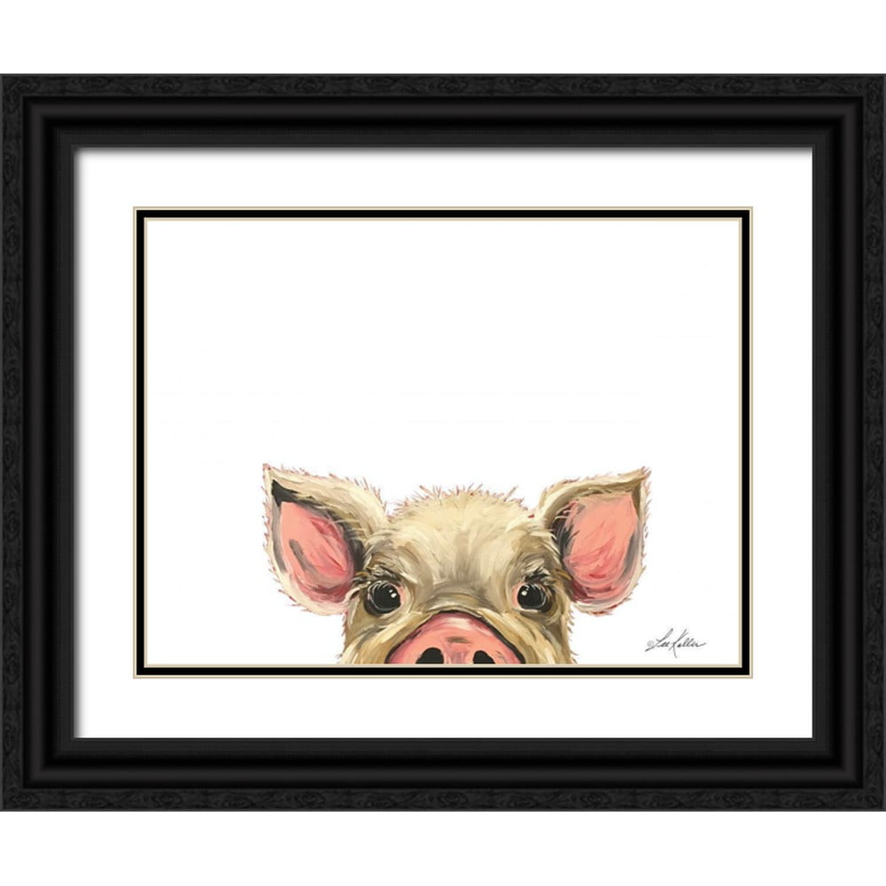 Keller, Lee 14x12 Black Ornate Wood Framed with Double Matting Museum ...