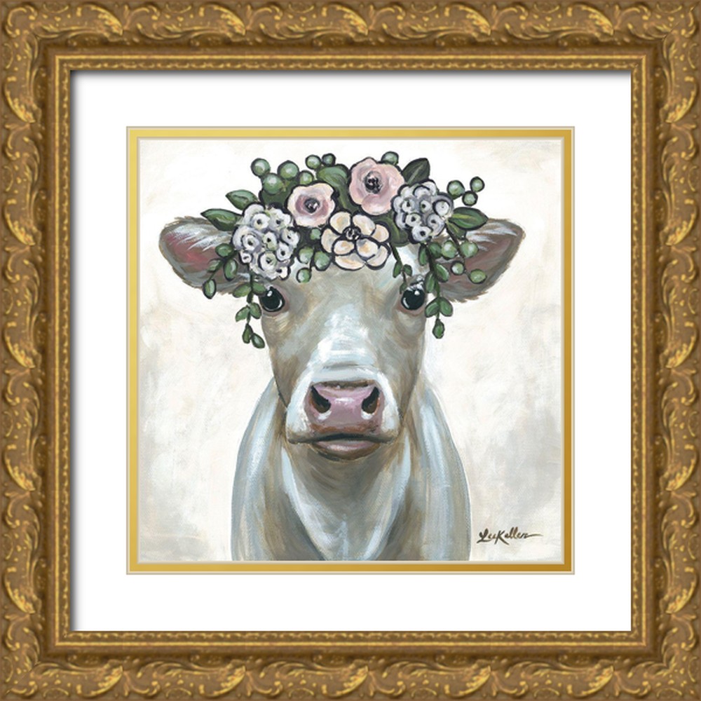 Keller, Lee 20x20 Gold Ornate Wood Framed with Double Matting Museum ...