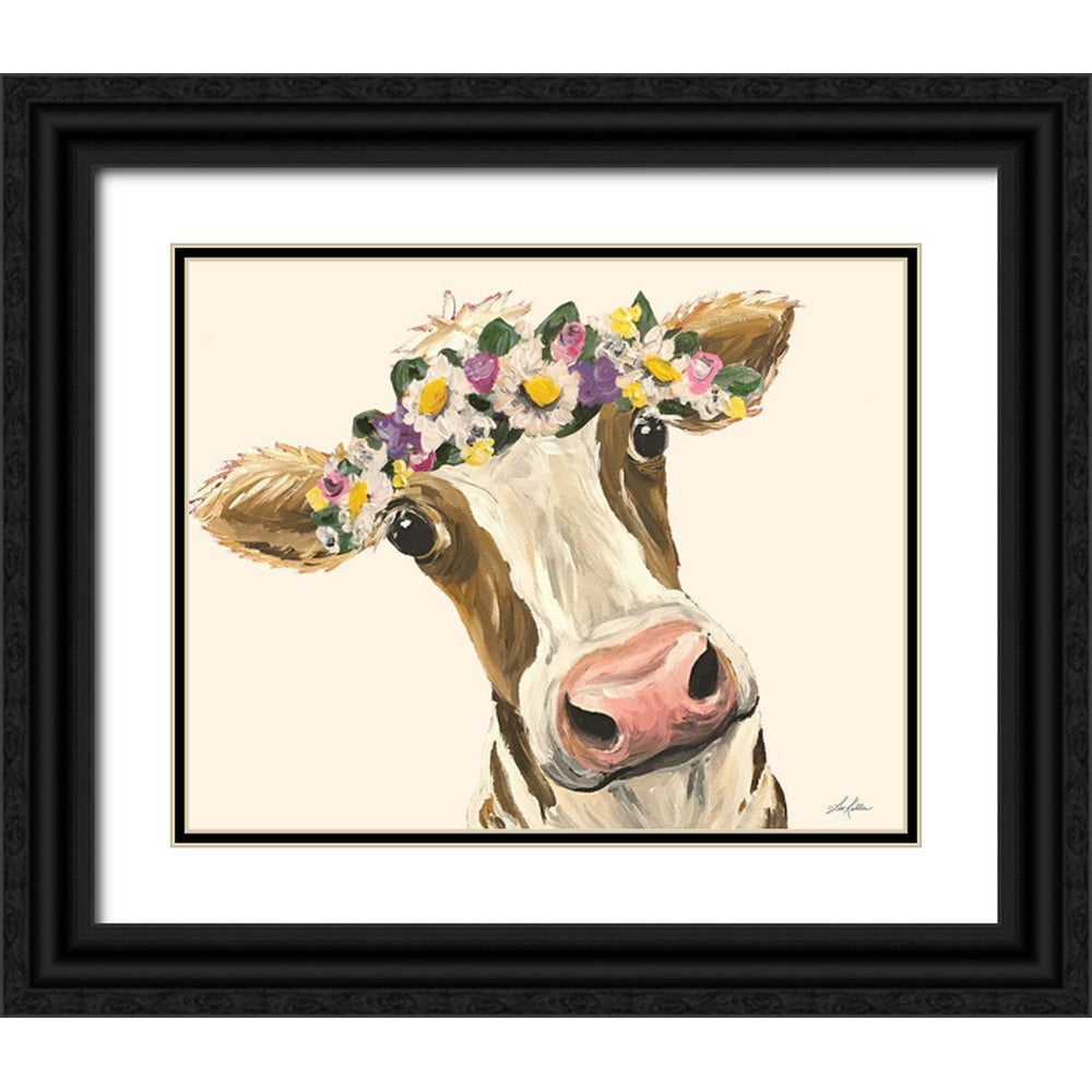 Keller, Lee 24x20 Black Ornate Wood Framed with Double Matting Museum ...