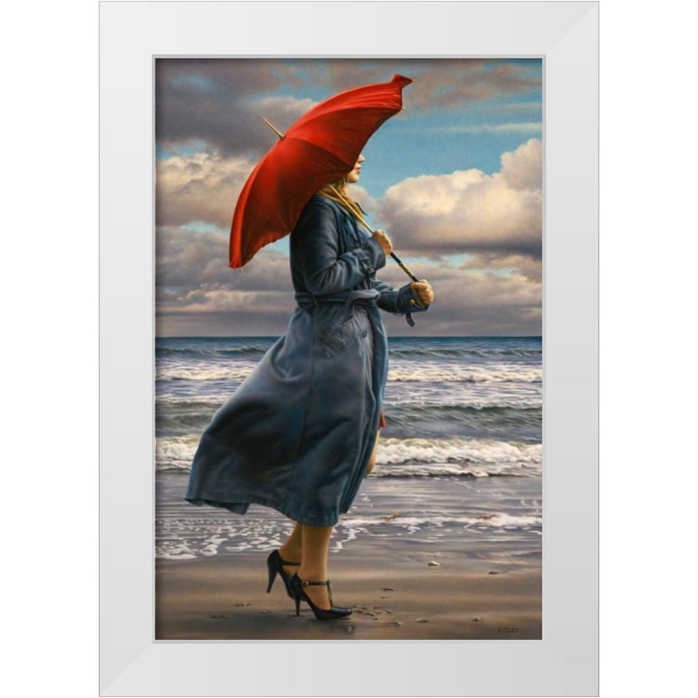 Kelley, Paul 17x24 White Modern Wood Framed Museum Art Print Titled ...
