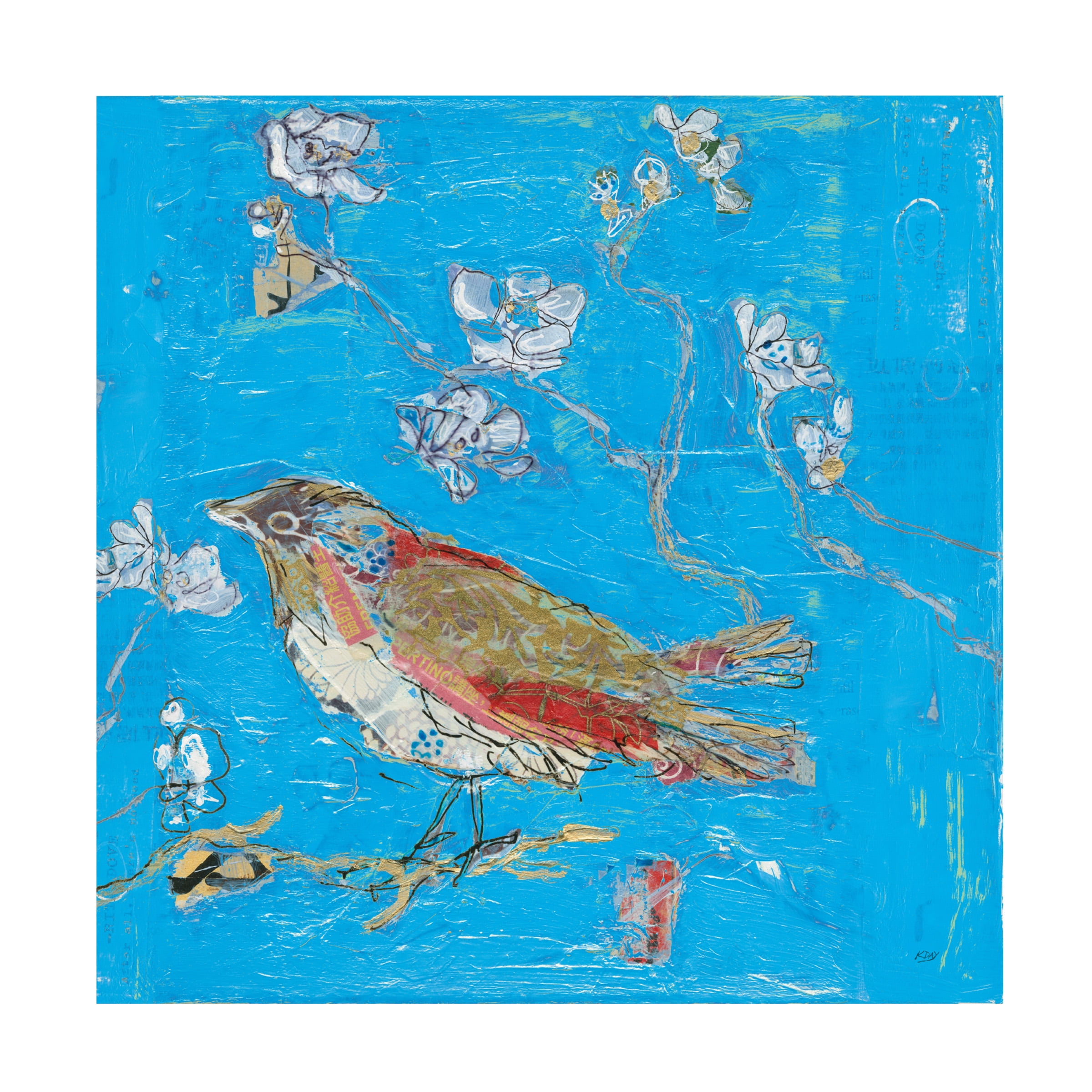 Kellie Day 'Blue Bird' Canvas Art - Walmart.com