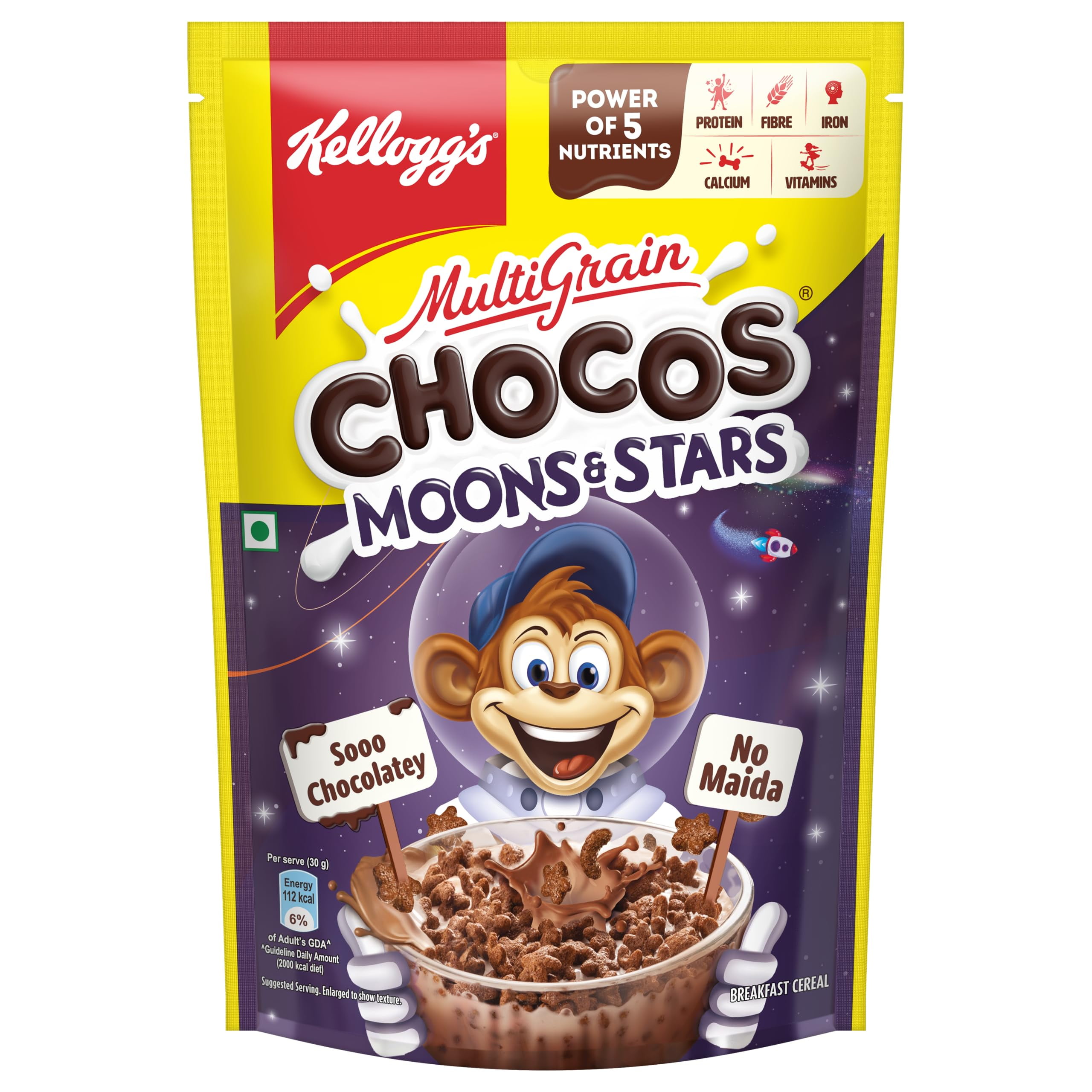 Kellogg Chocos Moons & Stars Pouch, 375 g - Walmart.com