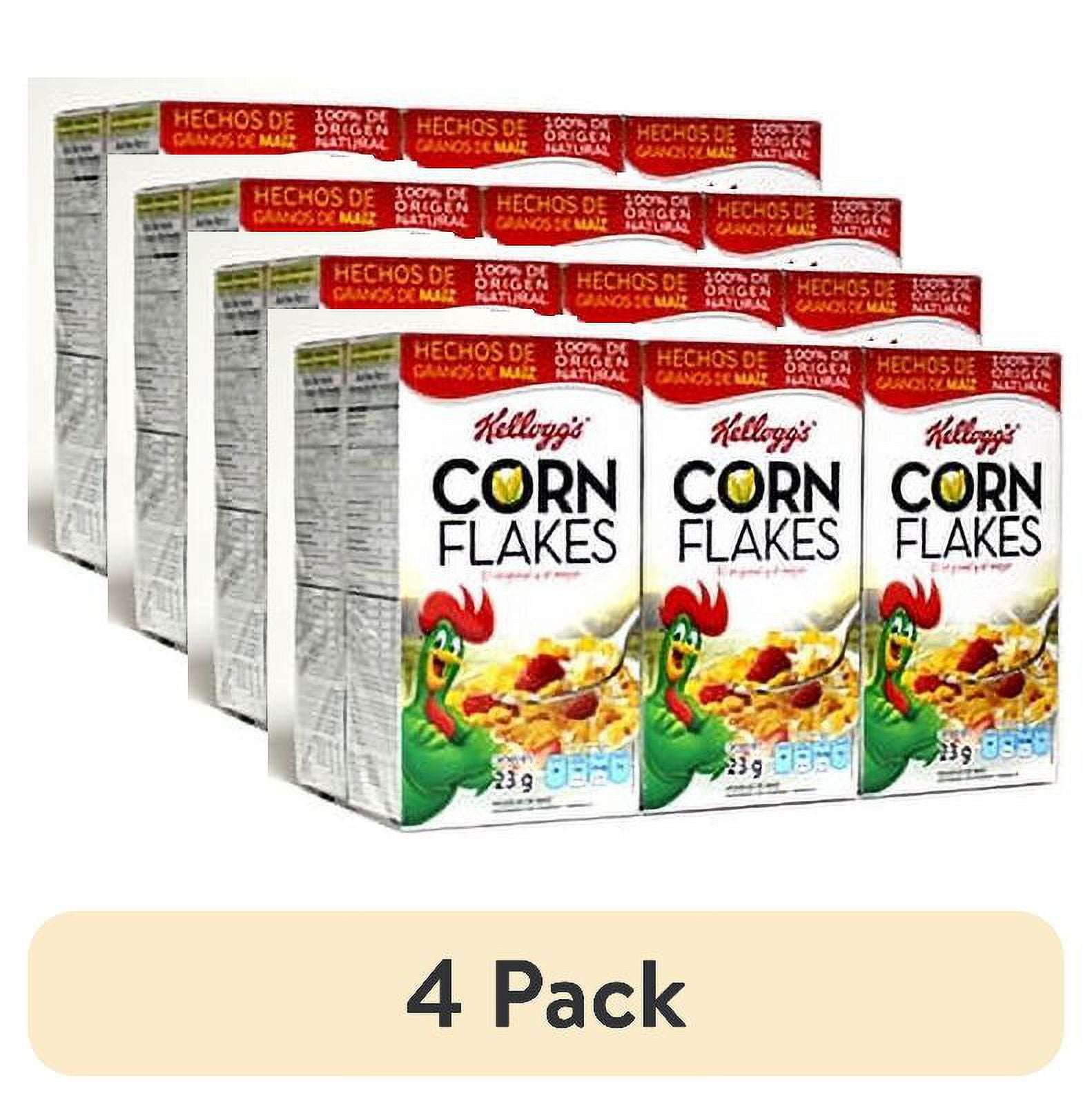 (4 pack) Kelloggs Corn Flakes Original Breakfast Cereal Handy Packs, 4. ...