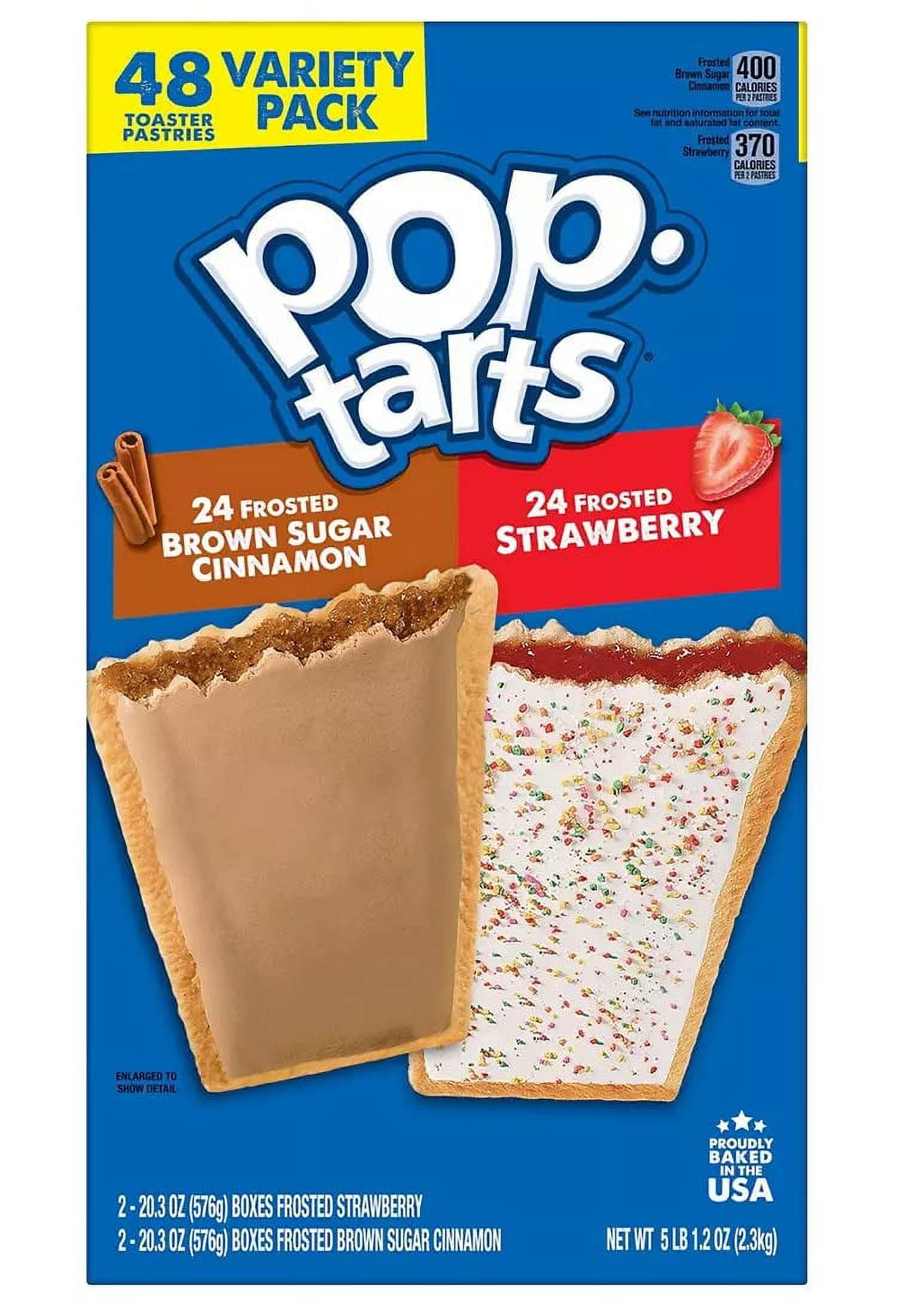Kellogg,S Pop Tarts Strawberry And Brown Sugar Variety Pack, 48 Ct ...