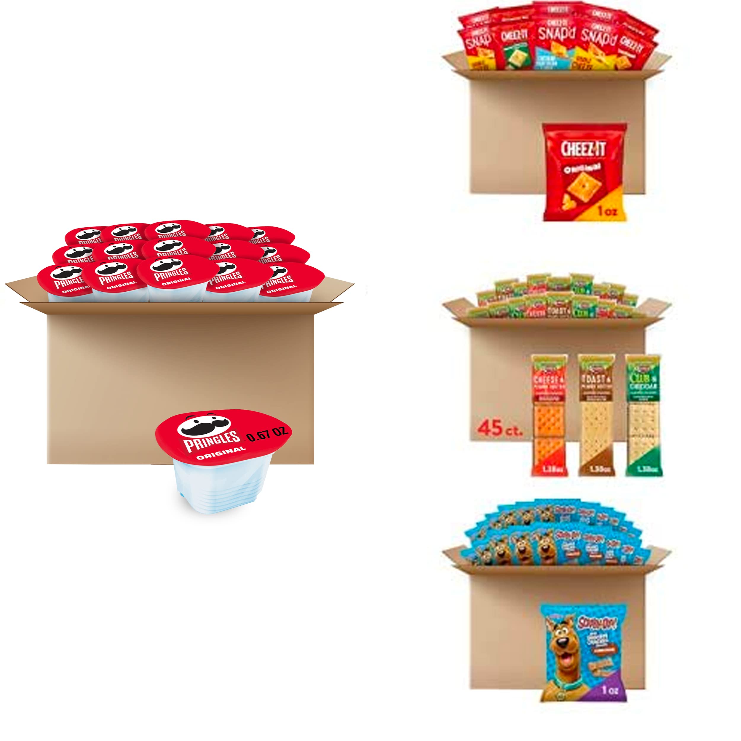Kellogg,S Ultimate Snack Box, Pringles Potato Crisps Chips (36 Cups ...