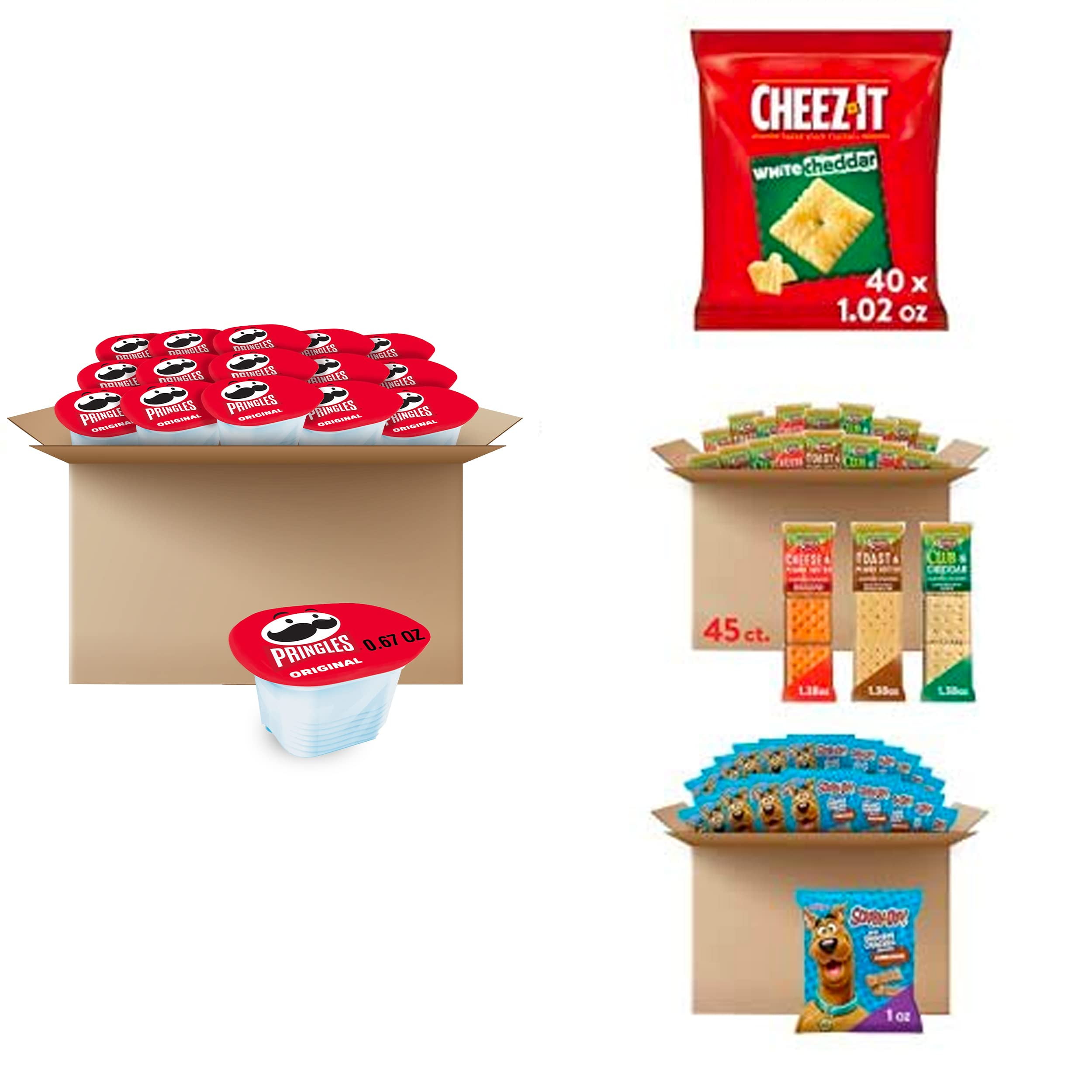 Kellogg,S Ultimate Snack Box, Pringles Potato Crisps Chips (36 Cups ...
