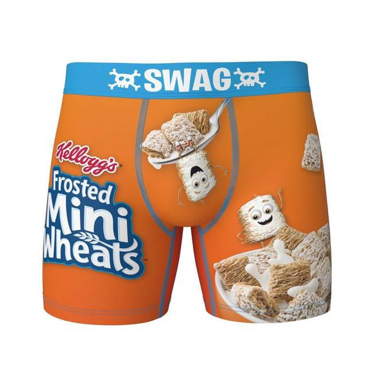 Kellogg's Frosted Mini Wheats Cereal Box Style Swag Boxer Briefs-Large ...