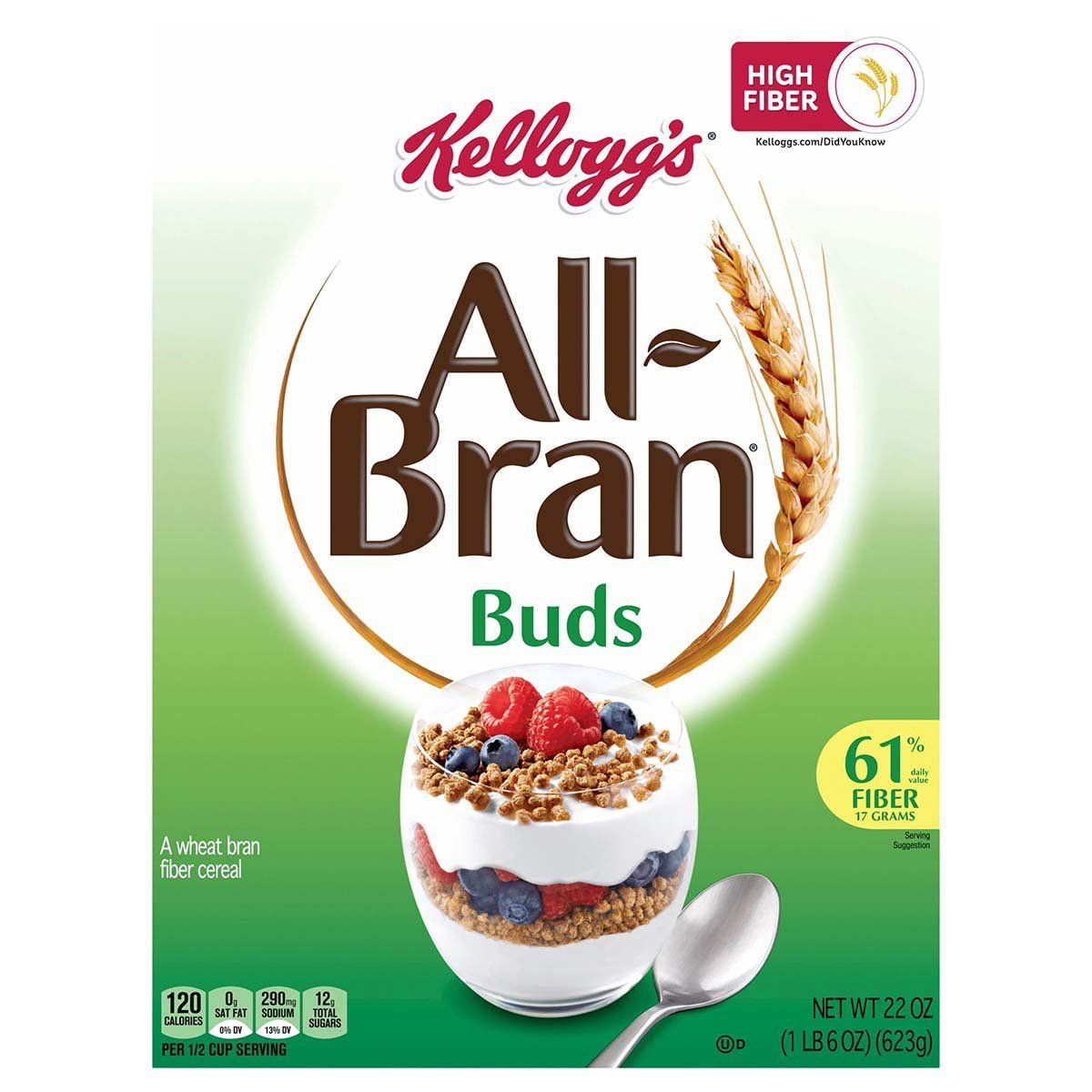 Kellogg's All Bran Buds Cereal - 22 oz (Pack of 2) - Walmart.com
