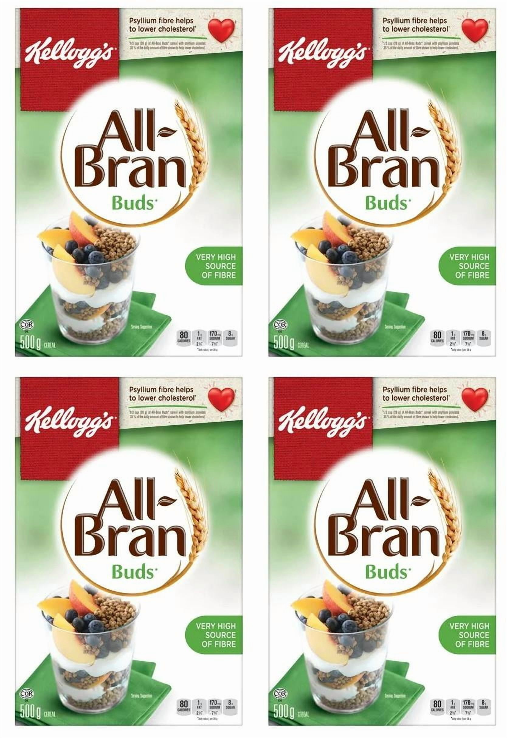Kellogg's All-Bran Buds Cereal, 500g (4 Pack) - Walmart.com