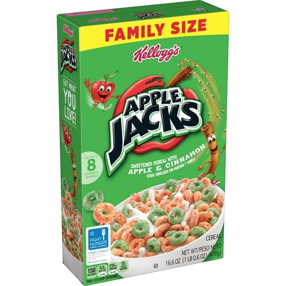 Family Size Cereal Box